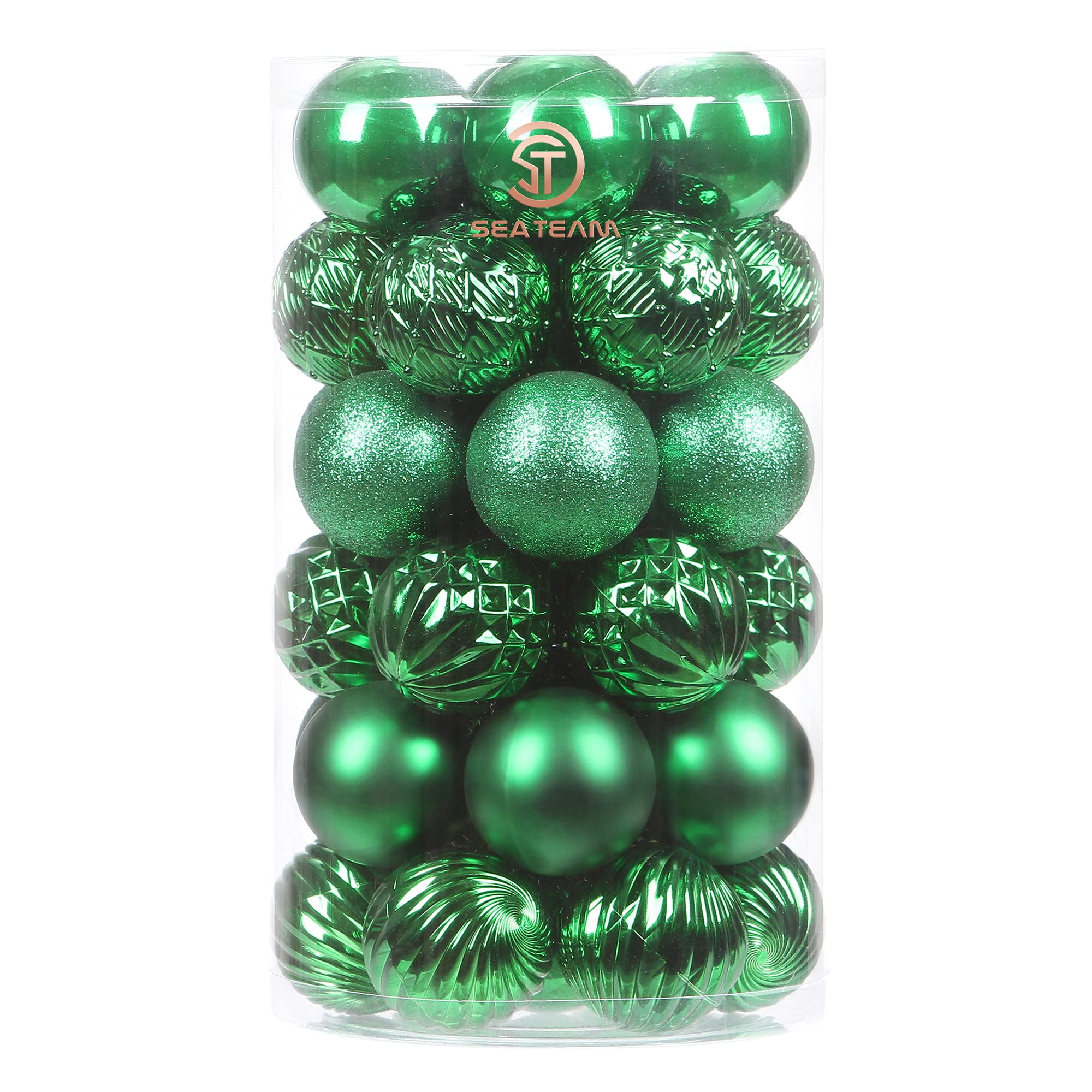 Sea Team 41-Pack Christmas Ball Ornaments with Strings, 60mm/2.36-Inch ...