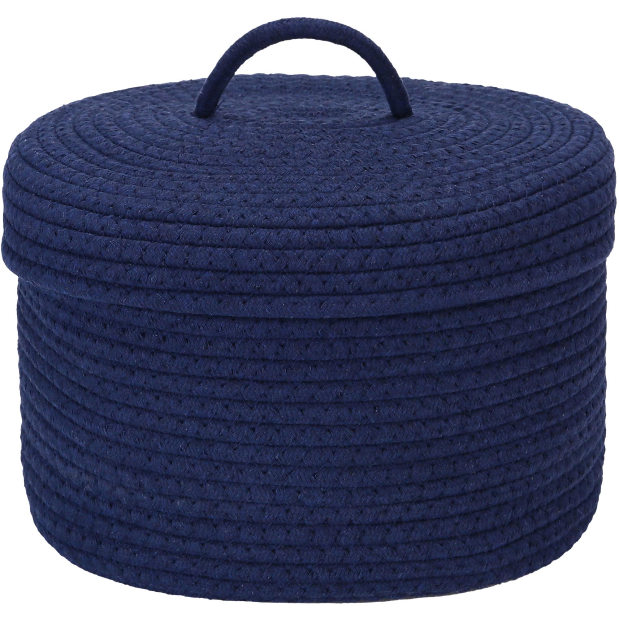 Sea Team Large Size Cotton Rope Woven Storage Basket with Handles ...