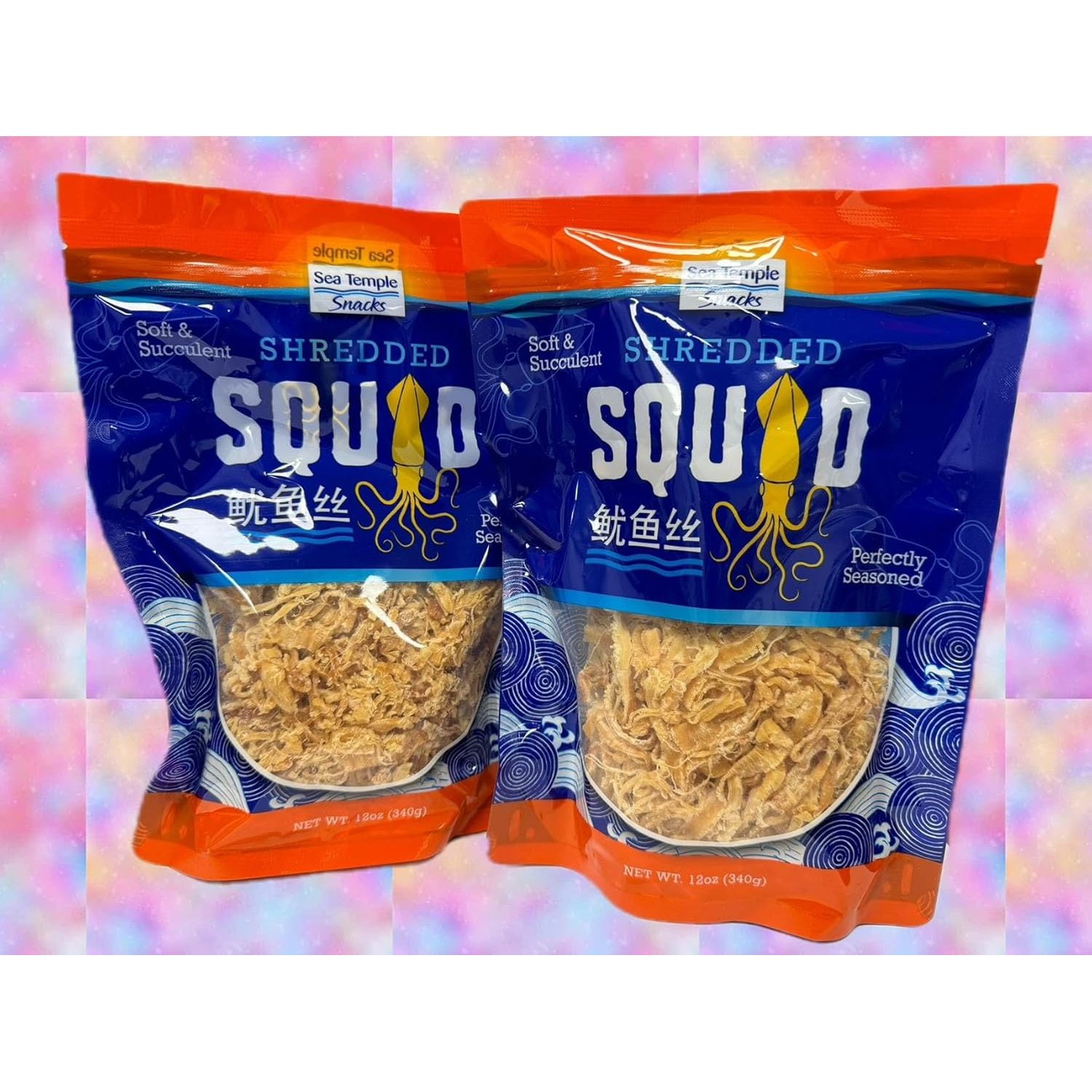 Sea Temple CSLFs Shredded Squid Perfectly Seasoned 11.3oz 320g (Two Bags) - Walmart.com