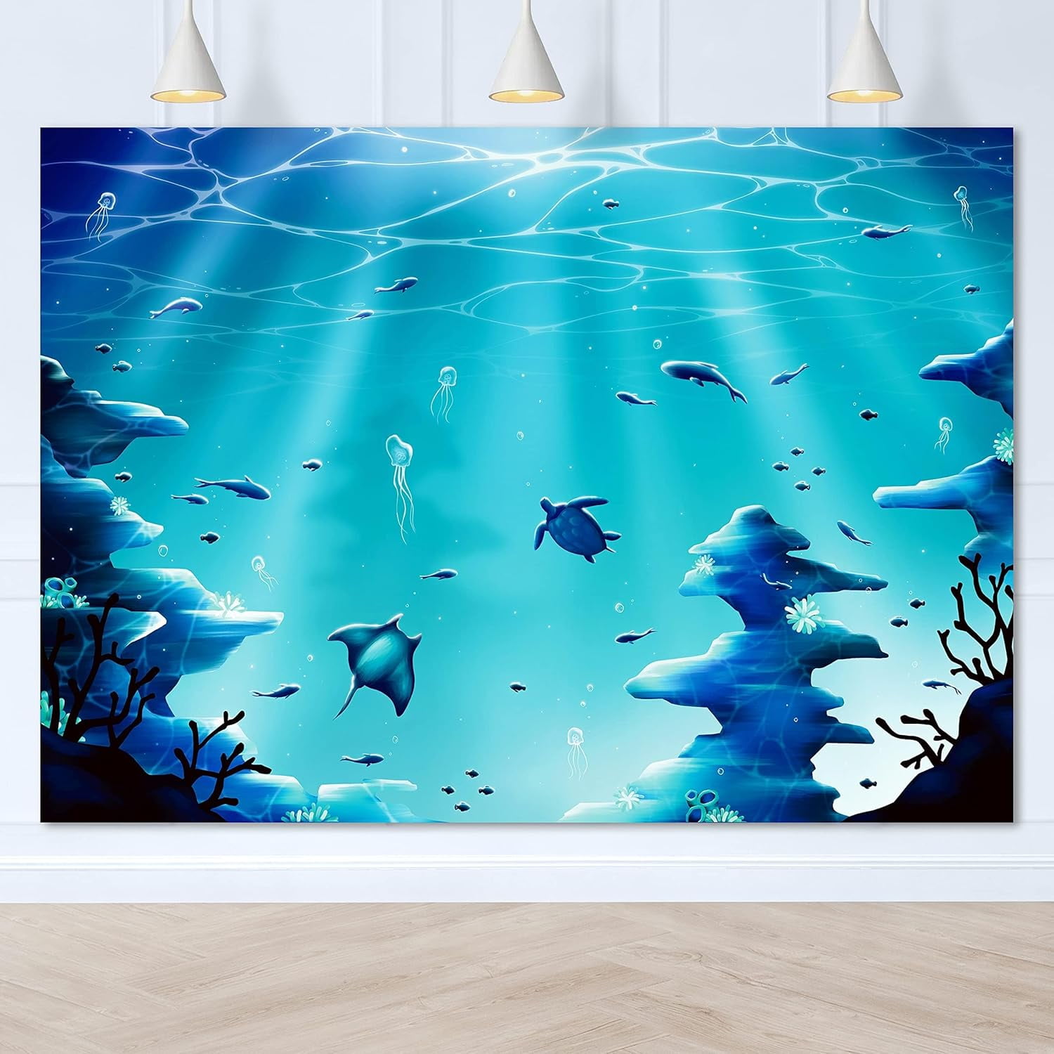 Under The Sea Theme Backdrop Decoration Party Ocean Backdrop for Party ...