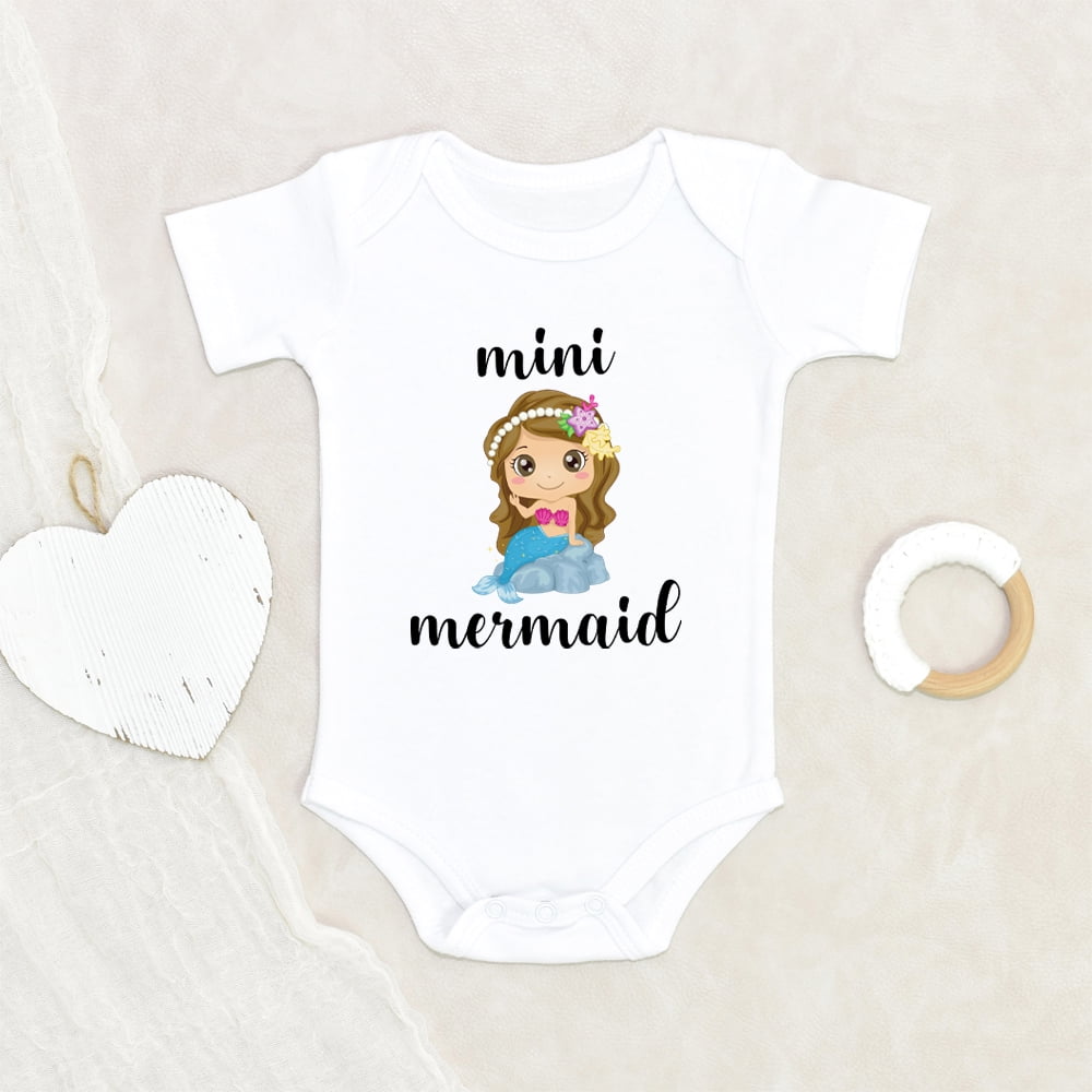 Sea Themed Baby Clothes - Mini Mermaids Baby Clothes - Newborn Baby ...