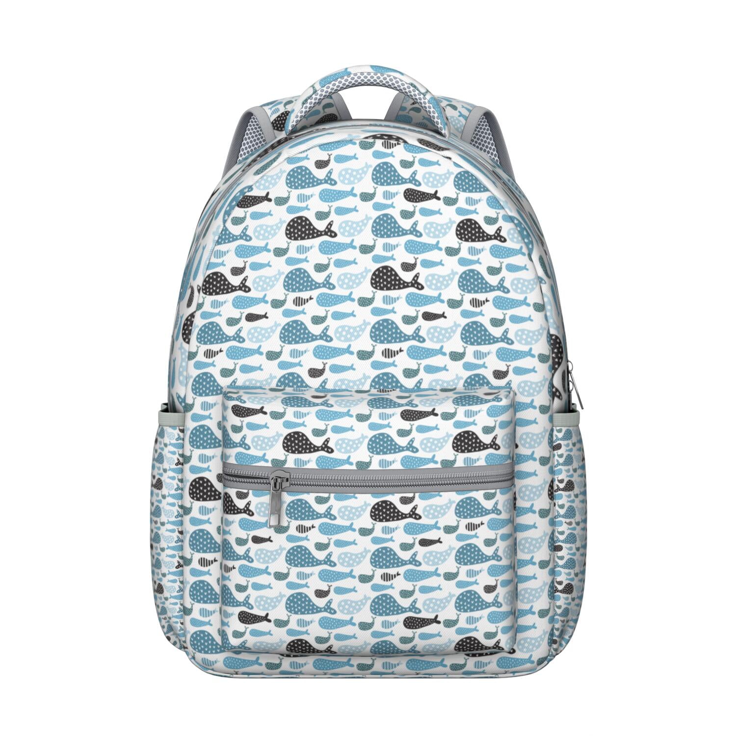 Sea Themed Watercolor Backpack - Ergonomic & Waterproof Student ...