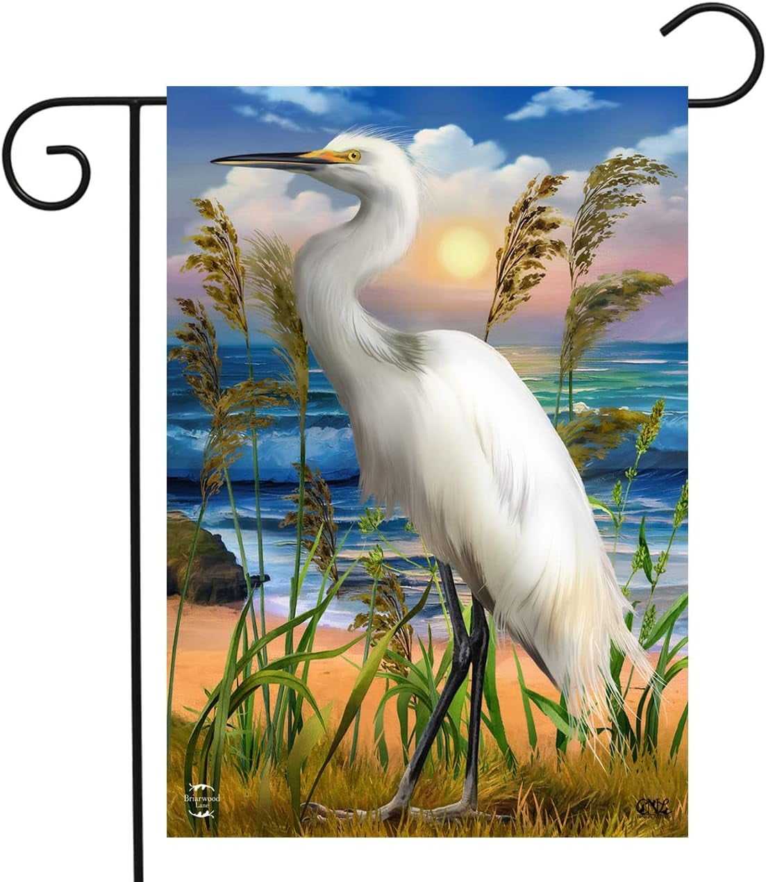 Sea To Shining Sea Patriotic Garden Flag Summer Lighthouse 12.5" x 18 ...