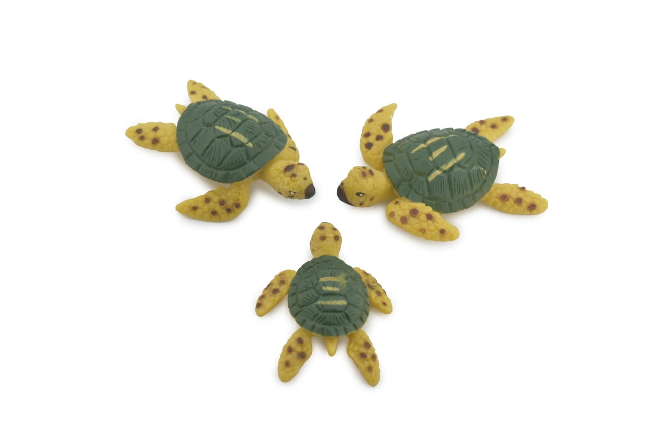 Sea Turtle, 3 Piece Set, 3 Sizes, Design, Realistic, Figure, Reptile ...