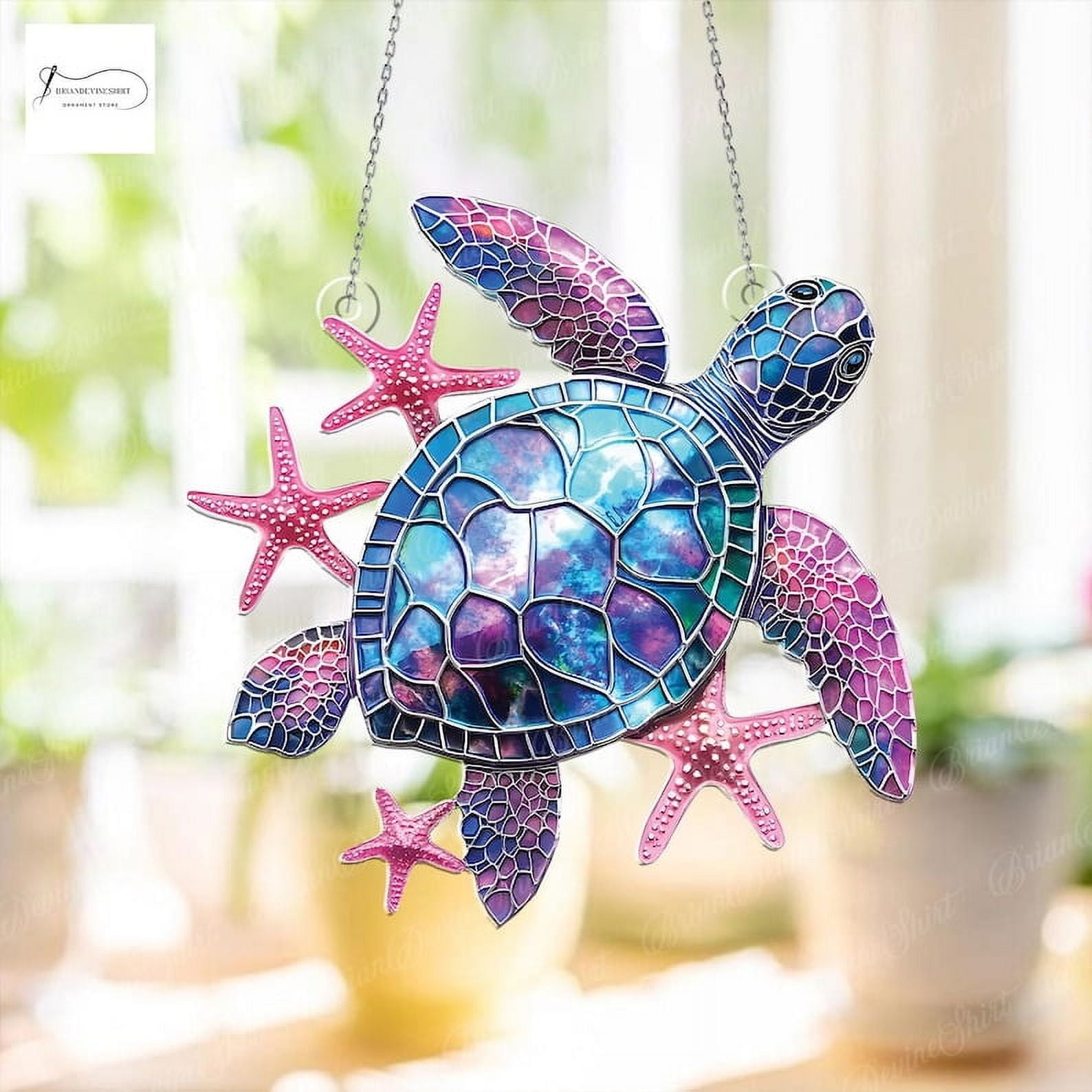 Sea Turtle Acrylic Window Hanging, Turtle Acrylic Suncatcher, Perfect ...