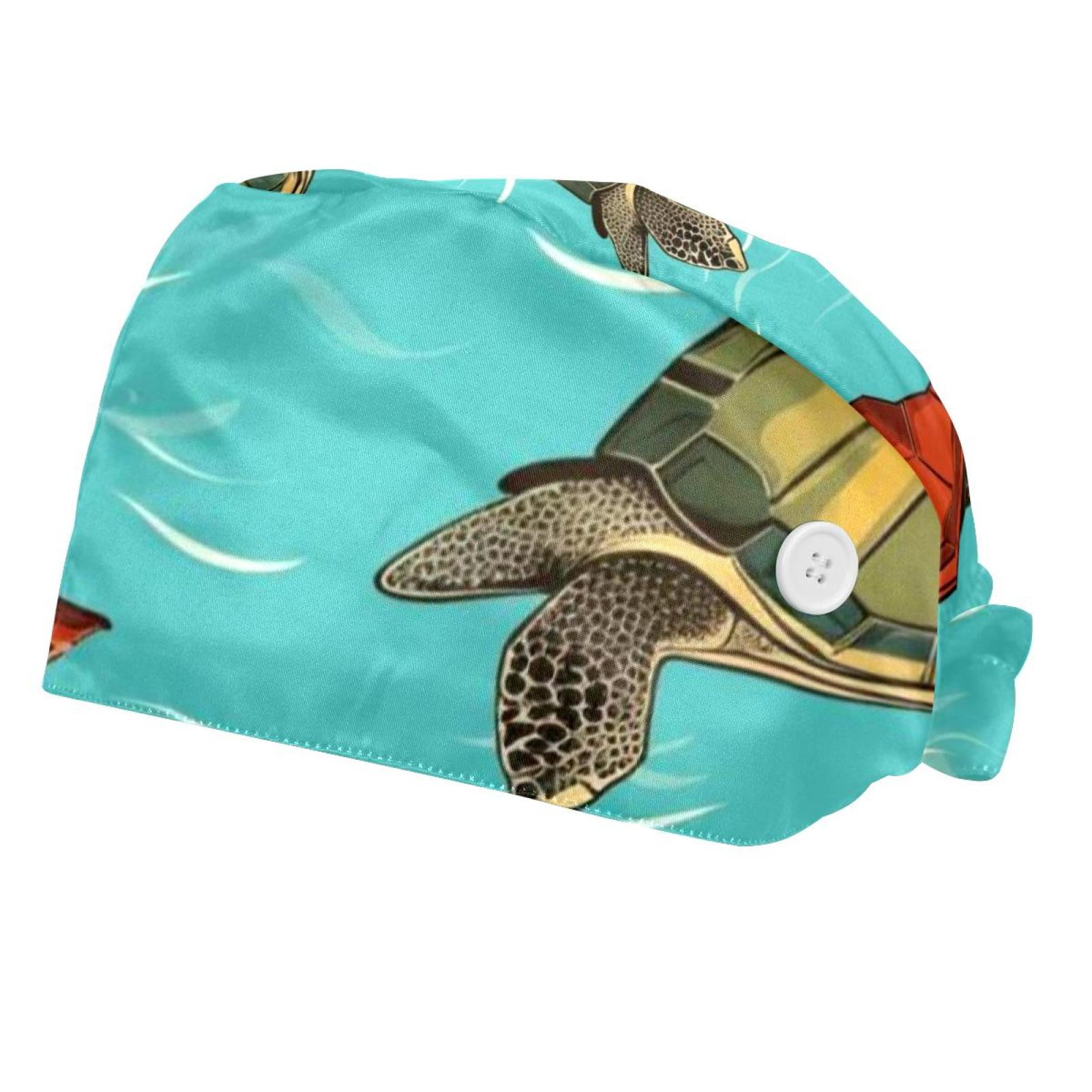 Sea Turtle Adjustable Working Caps, Working Caps for Women Men,2 Packs ...