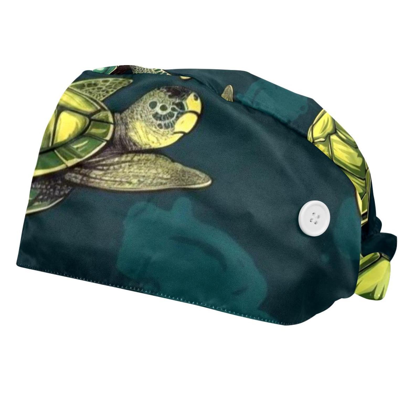 Sea Turtle Adjustable Working Caps, Working Caps for Women Men,2 Packs ...