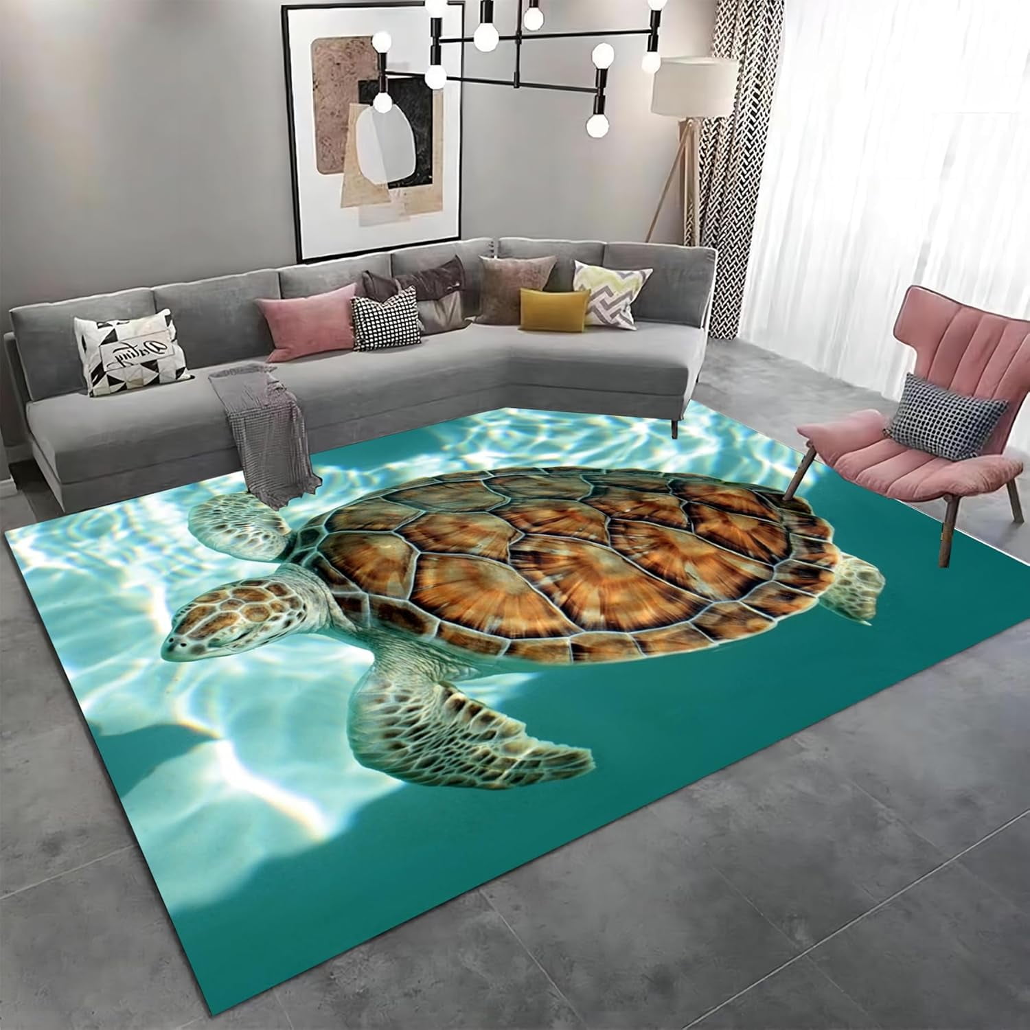 Sea Turtle Area Rug Ocean Sea Turtle Rug Home Decor Adorable And ...