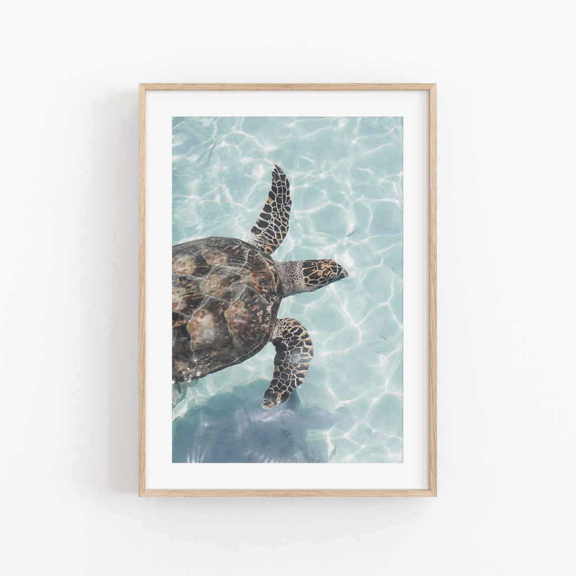 Sea Turtle Art Print, Instant Art, Water Turtle, Modern Minimalist ...