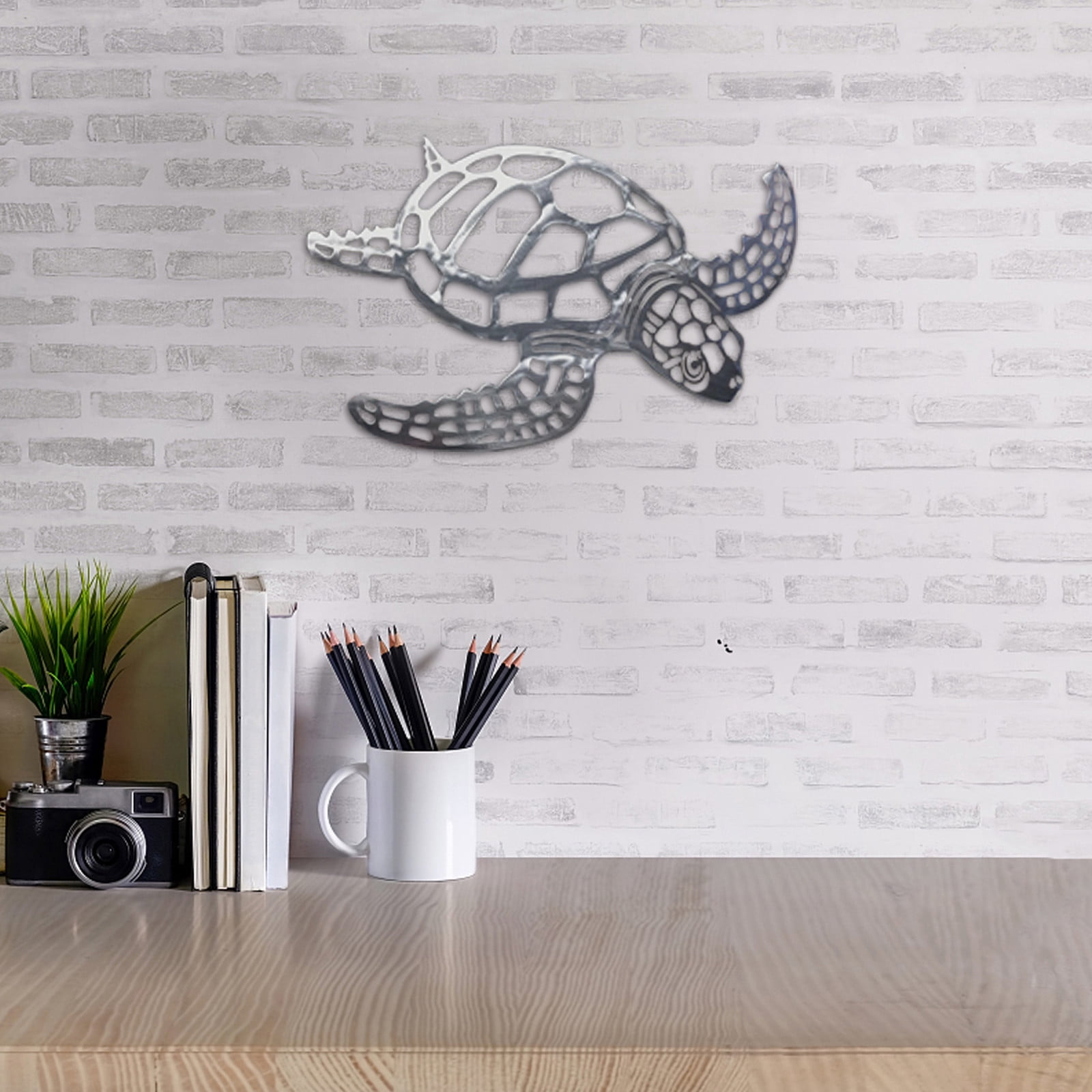 Sea Turtle Beach Theme Decor Metal Coastal Turtle Decor Wall Hanging ...