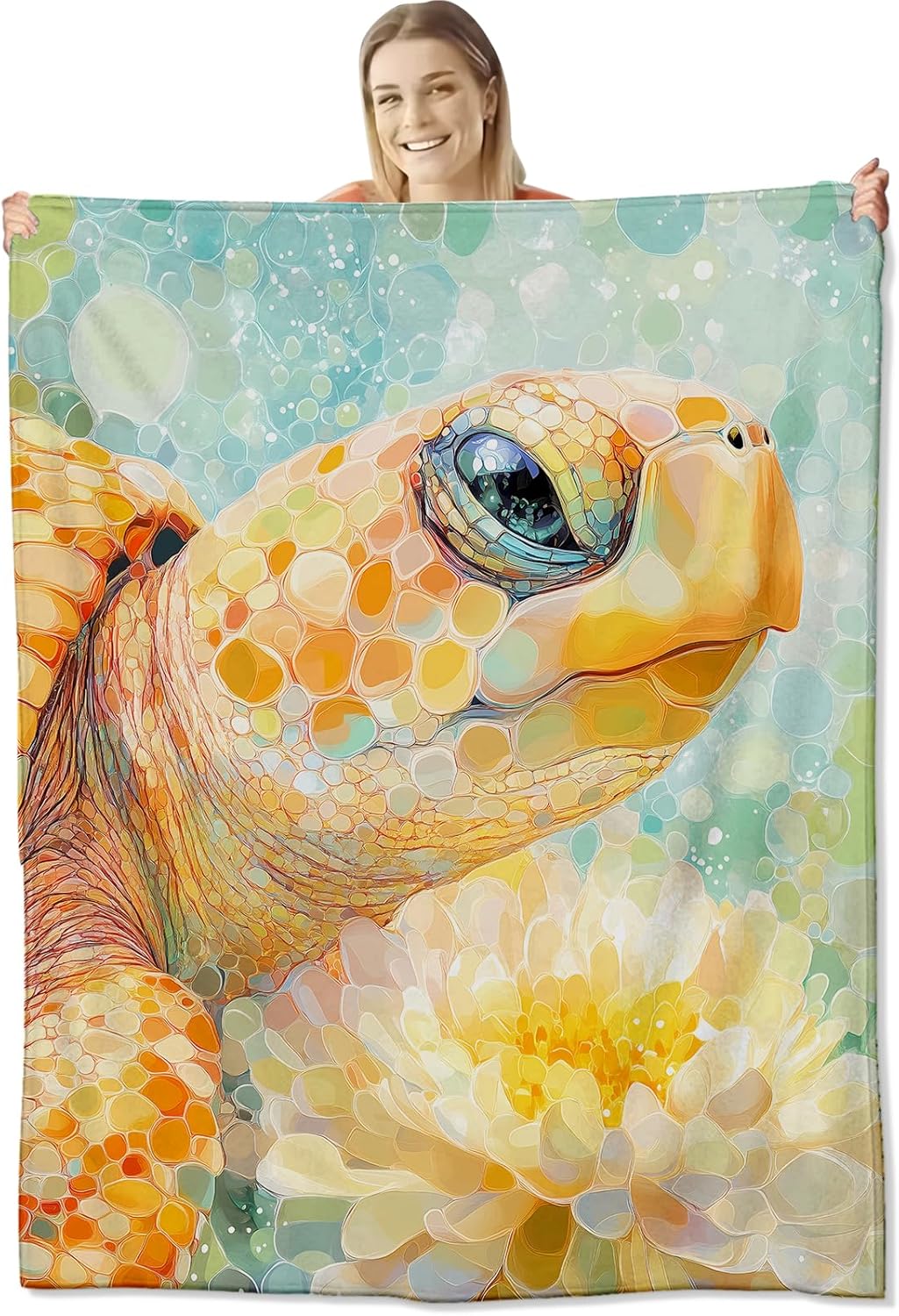 Sea Turtle Blanket for Kids Adults, Sea Turtle Gifts Flannel Throw ...