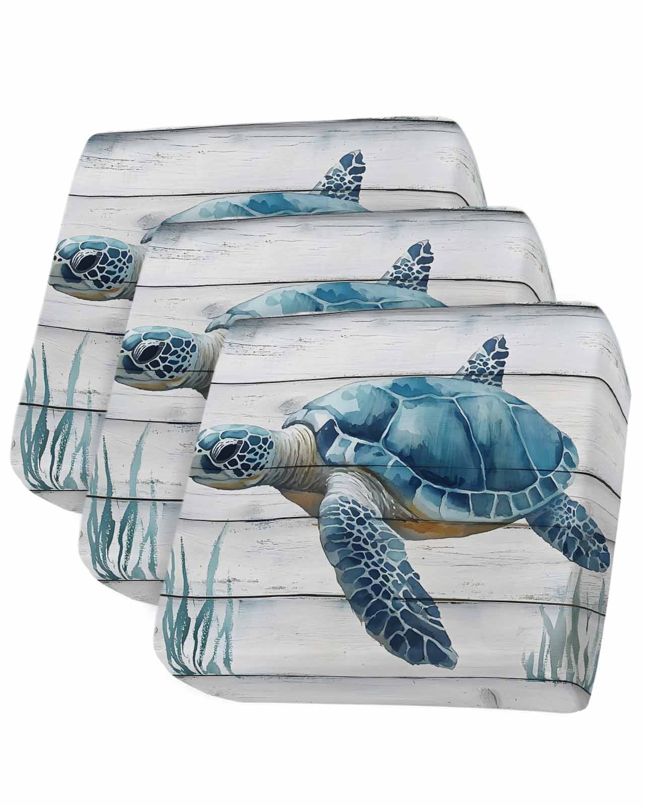 Sea Turtle Blue Sofa Couch Cushion Covers Washable, Removable ...