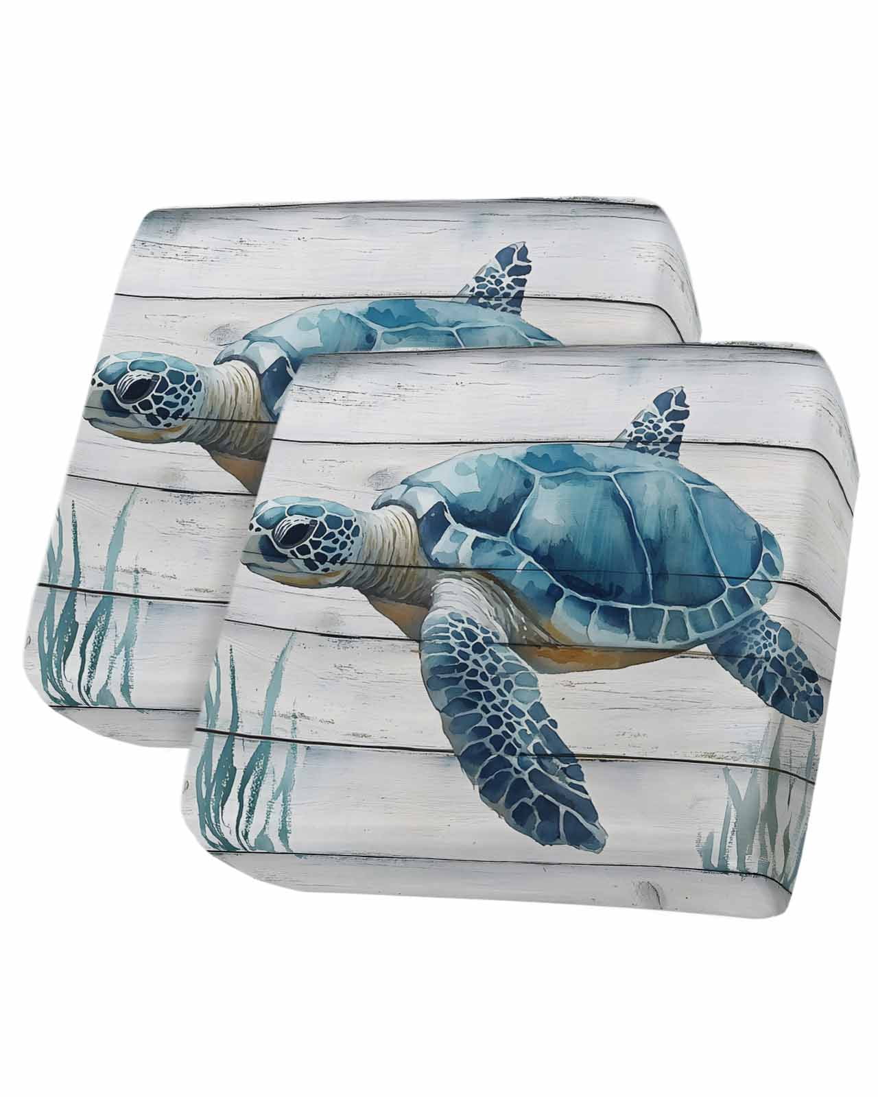 Sea Turtle Blue Sofa Couch Cushion Covers Washable, Removable ...