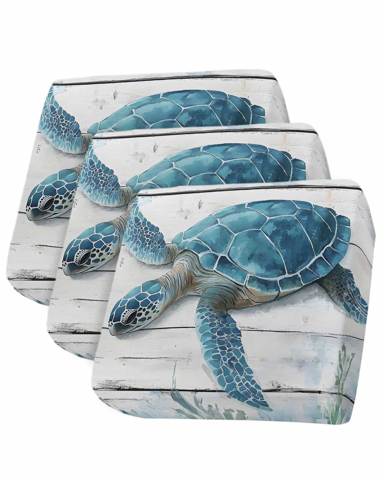 Sea Turtle Blue Sofa Couch Cushion Covers Washable, Removable ...