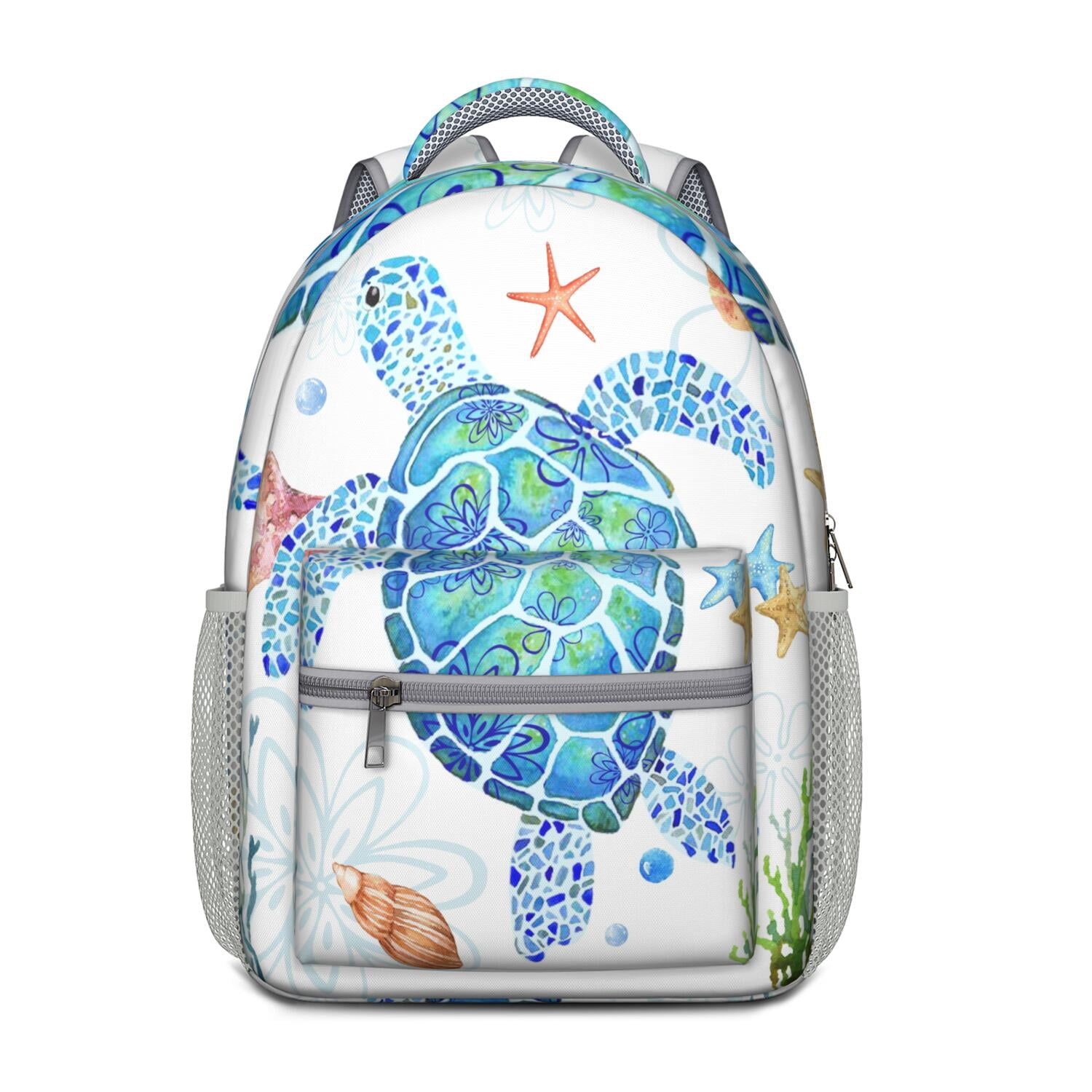 Sea Turtle Cartoon Waterproof Bookbag - Lightweight Durable Backpack ...