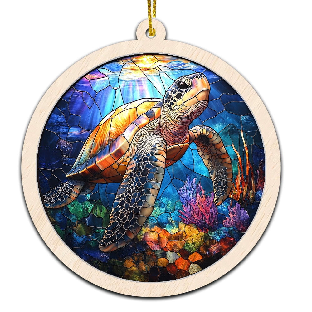 Sea Turtle Christmas Ornament, Hanging Decor for Christmas Tree or ...