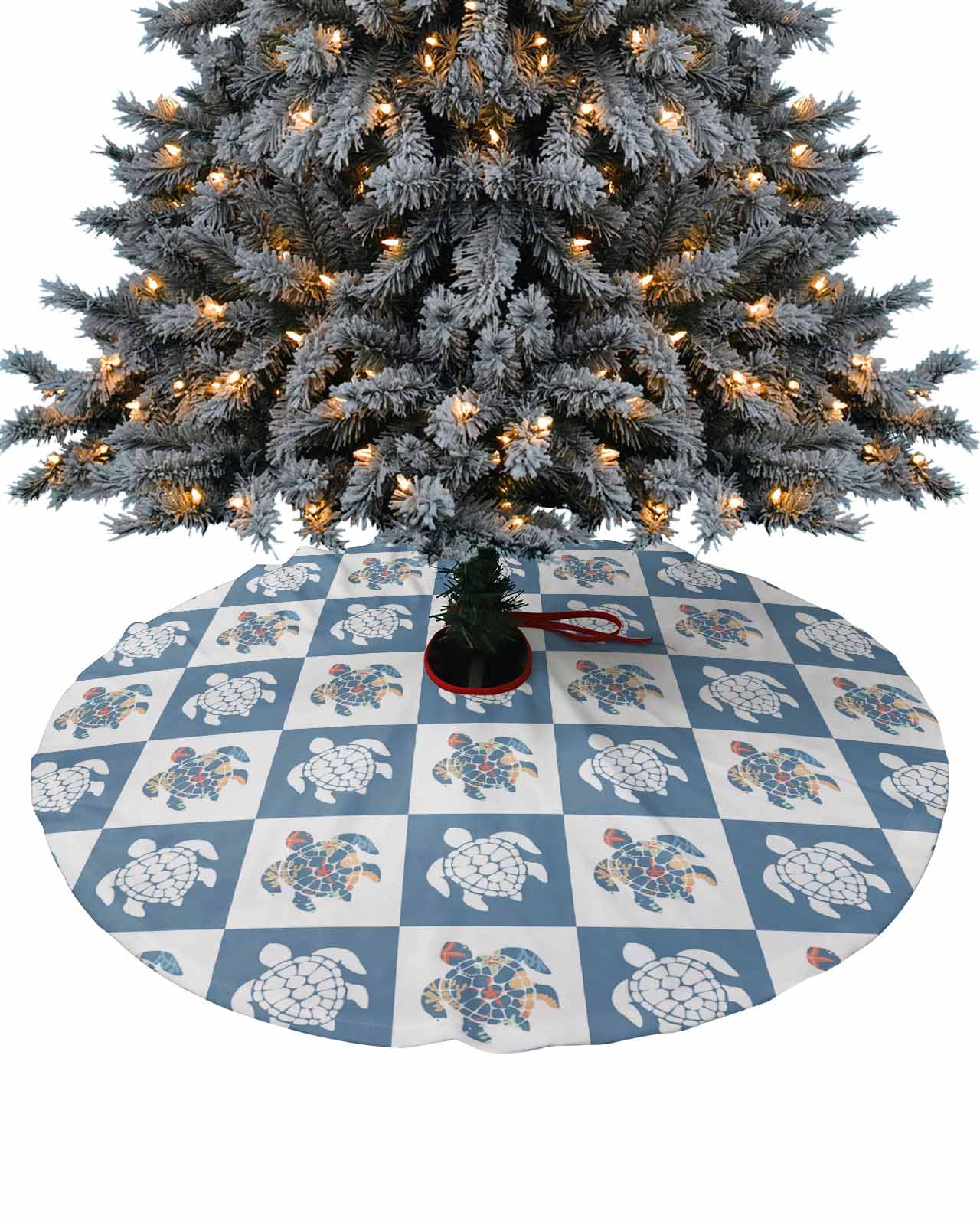 Sea Turtle Christmas Tree Skirt 48 Inches Large Christmas Skirt Tree ...