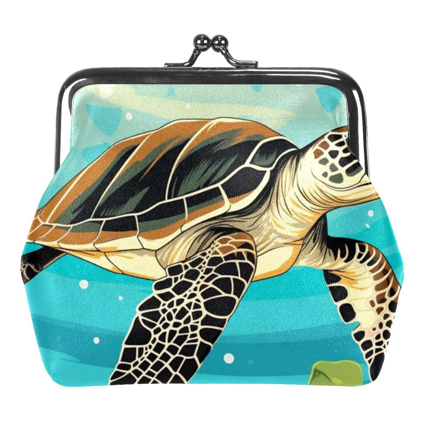 Sea Turtle Coin Purse, Kiss Lock Coin Purse, Large Capacity Coin Pouch ...