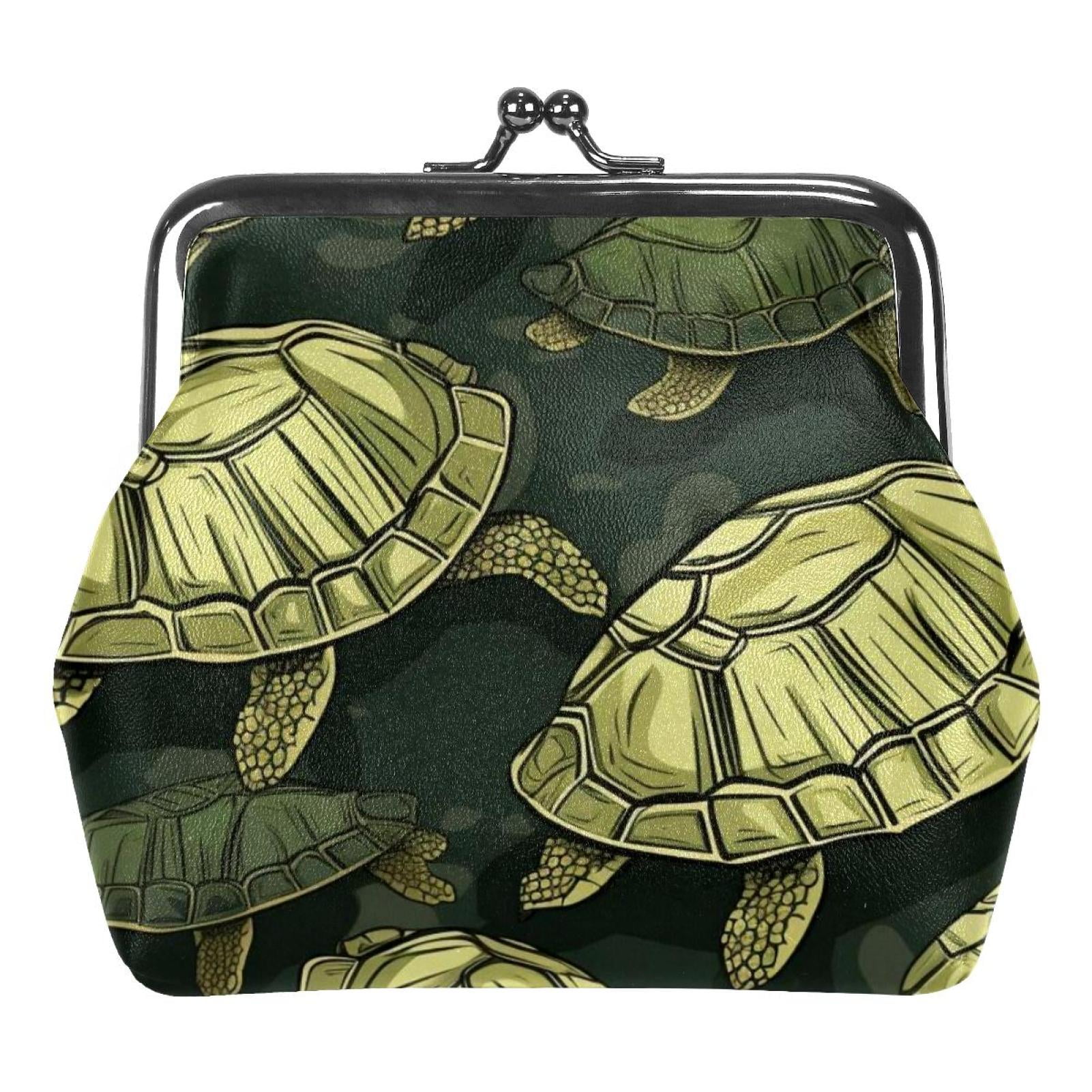 Sea Turtle Coin Purse Vintage Pouch Kiss-lock Change Purse Wallets ...