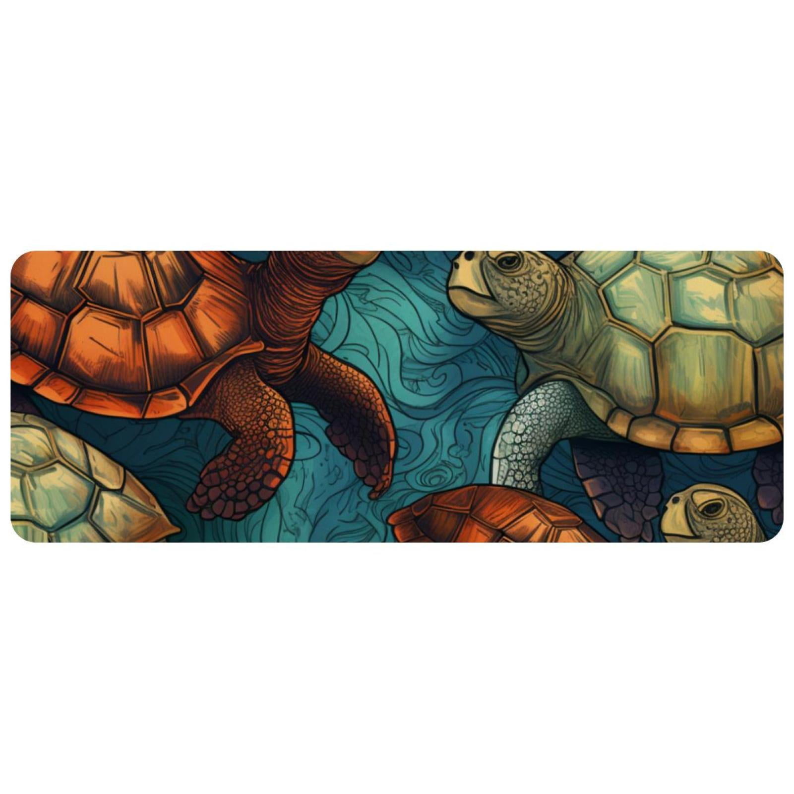 Sea Turtle Computer Mouse Pad,Rubber Mouse Mat for Gaming, Office ...