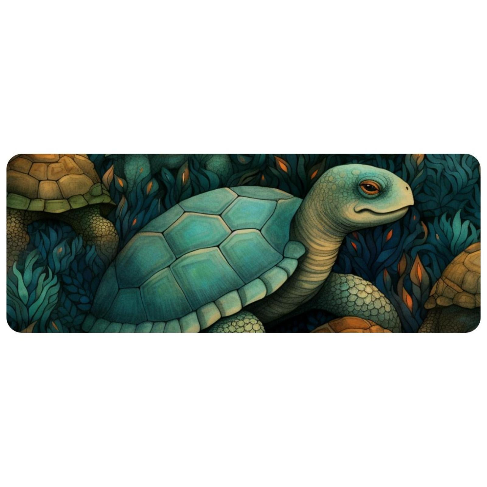 Sea Turtle Computer Mouse Pad,Rubber Mouse Mat for Gaming, Office ...