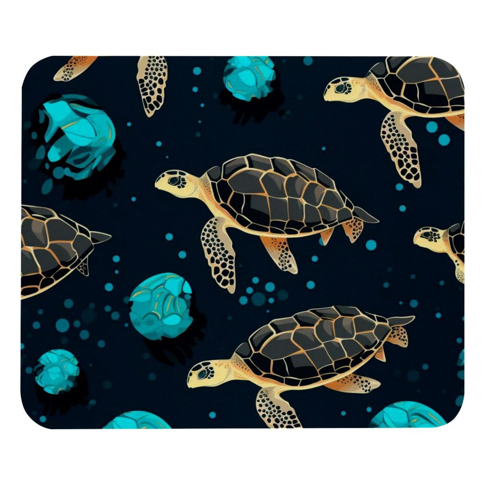 Sea Turtle Computer Mouse Pad,Rubber Mouse Mat for Gaming, Office ...