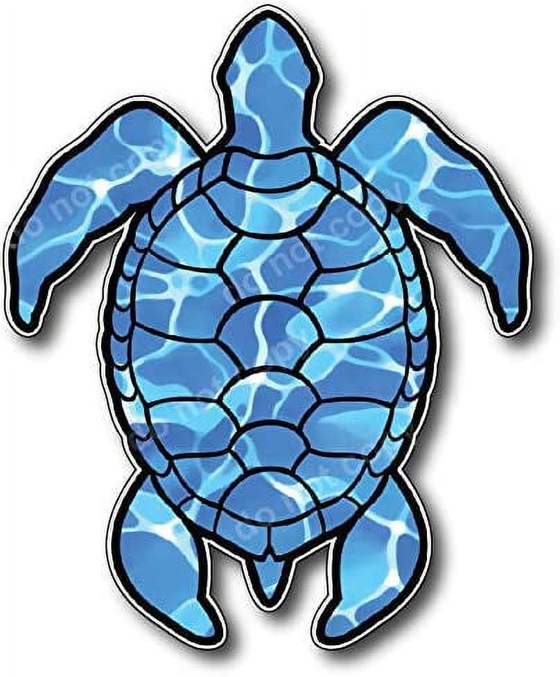 Sea Turtle Decal Vinyl Sticker Beach Ocean Design Printed on Sleek 3M ...