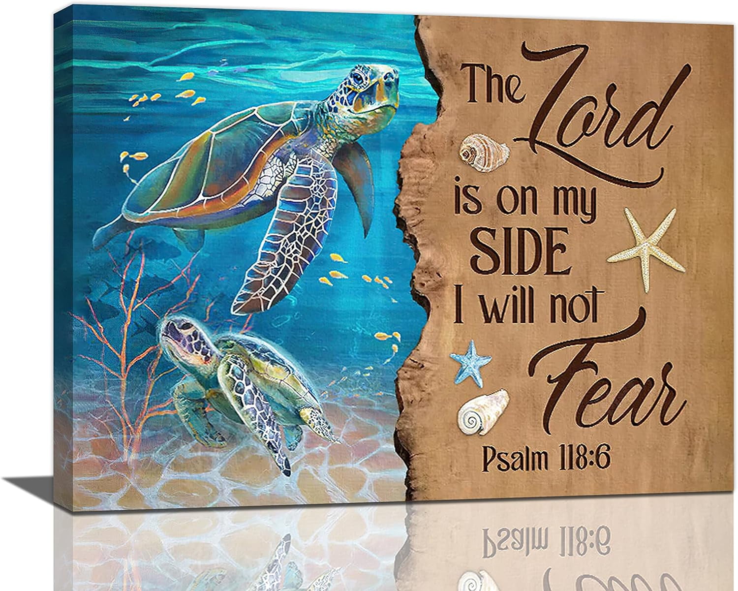 Sea Turtle Decor Wall Art Ocean Wall Decor Turquoise Sea Turtle ...