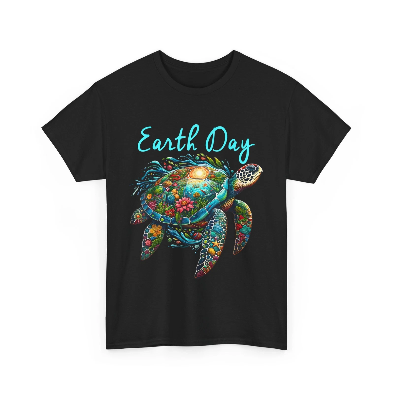 Sea Turtle Earth Day T-shirt, Earth Day Celebration Save The Earth Cute ...