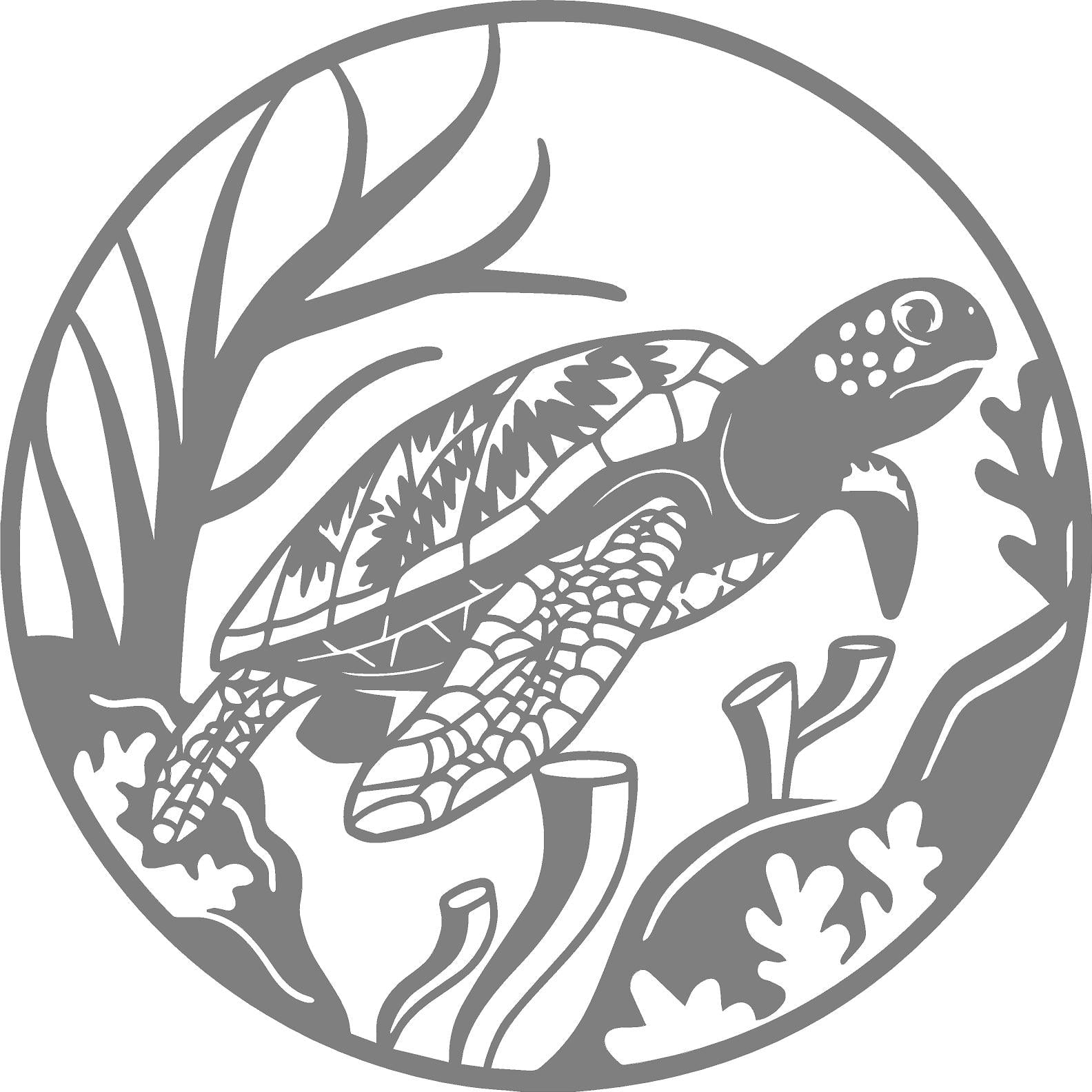 Sea Turtle Etched Glass Decals Vinyl Shower Door Window - Walmart.com