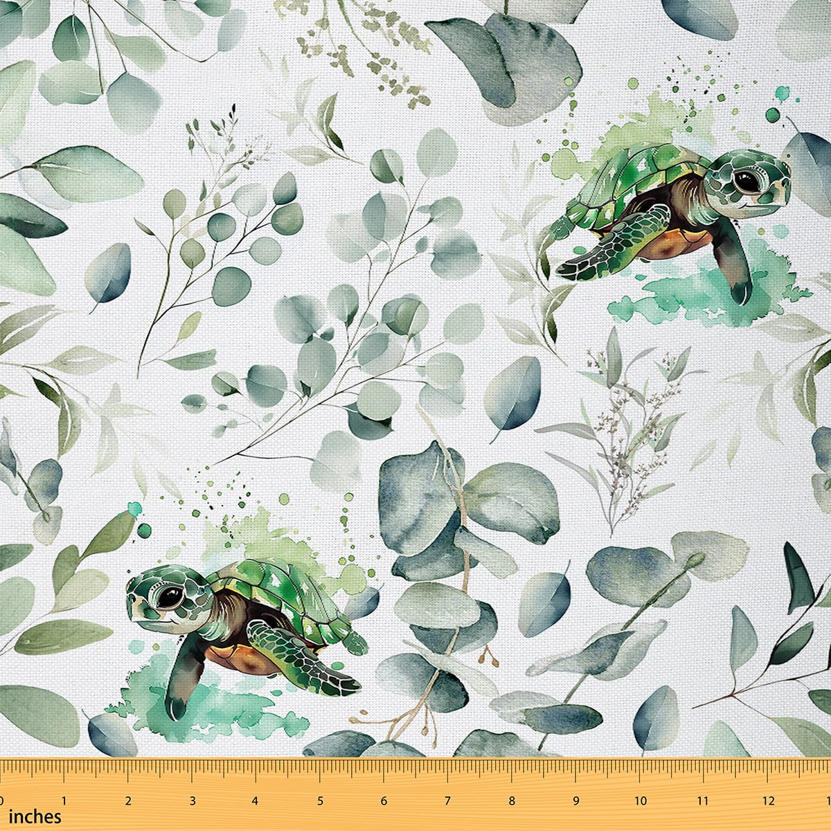 Sea Turtle Fabric by the Yard,Tortoise Upholstery Fabric for Toddler ...