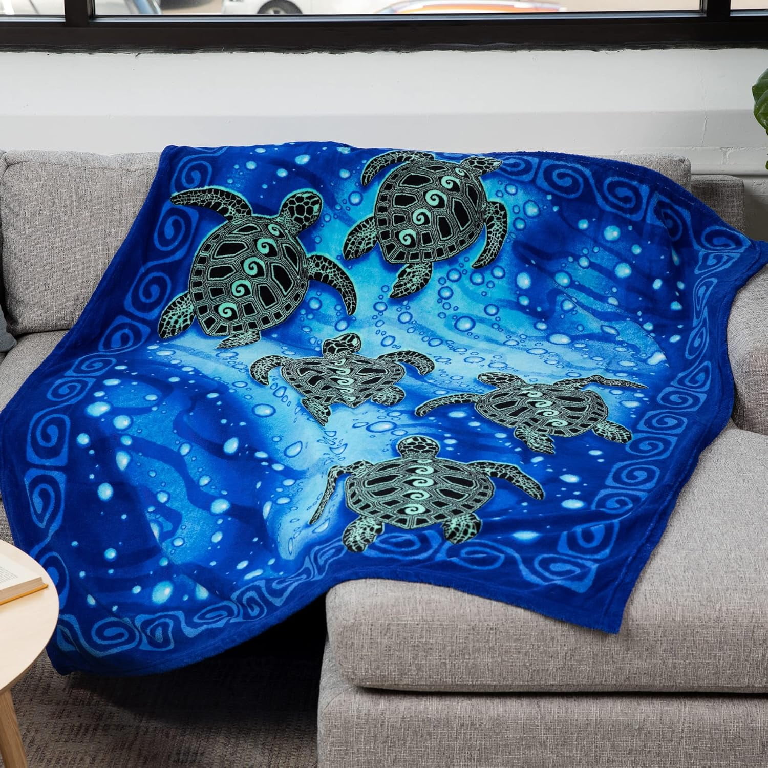 Sea Turtle Fleece Blanket - 50"x60" Super Soft Plush Blanket with ...