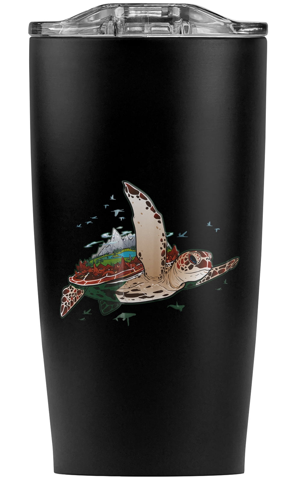 Sea Turtle Flying Stainless Steel 20 oz Travel Tumbler, Vacuum ...