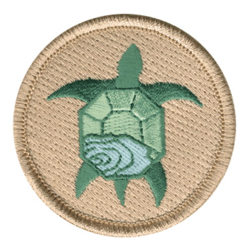Sea Turtle Gem Scout Patrol Patch (Sew-on) - ClassB - Walmart.com