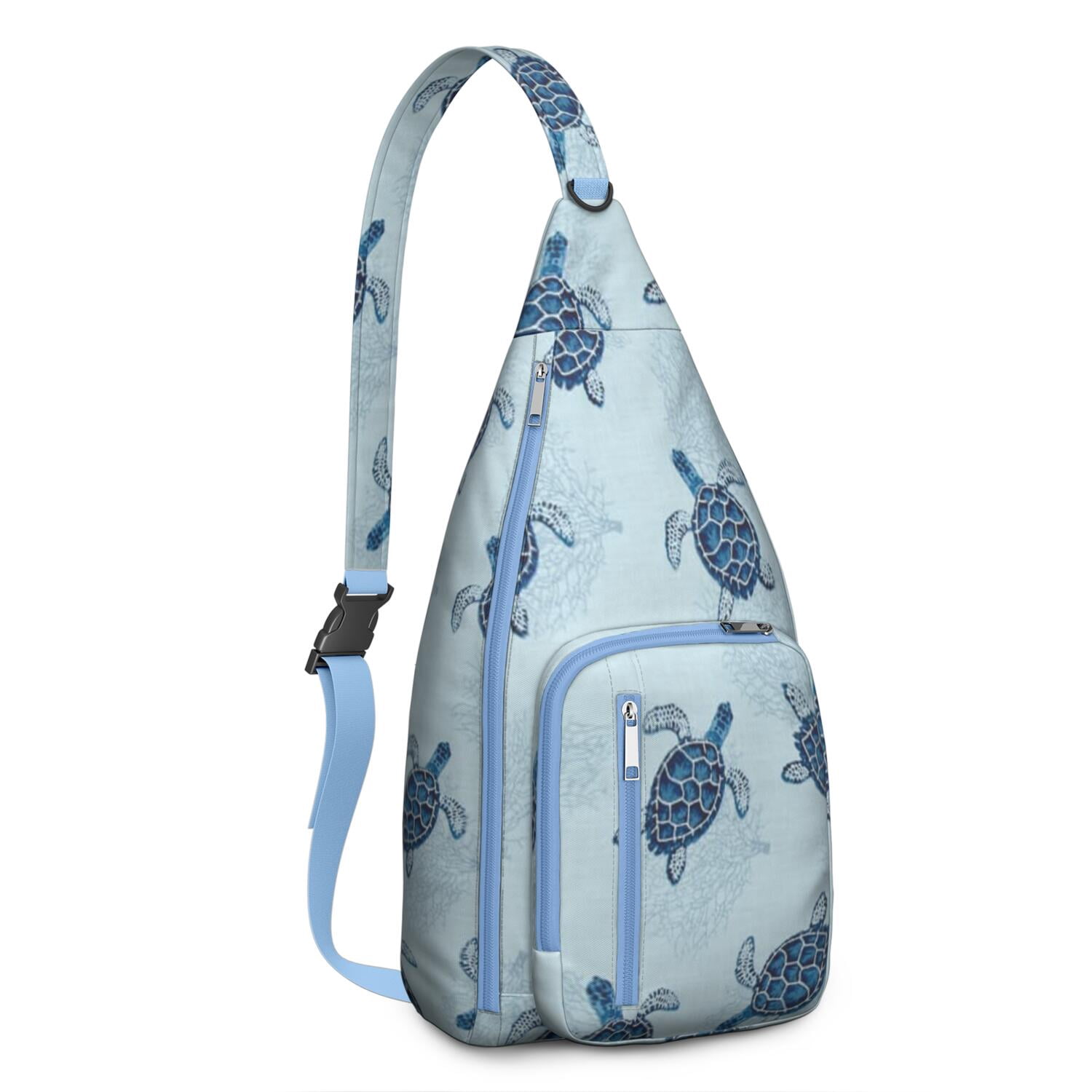 Sea Turtle Hiking Backpack – Boho Ocean Animal Daypack with Watercolor ...