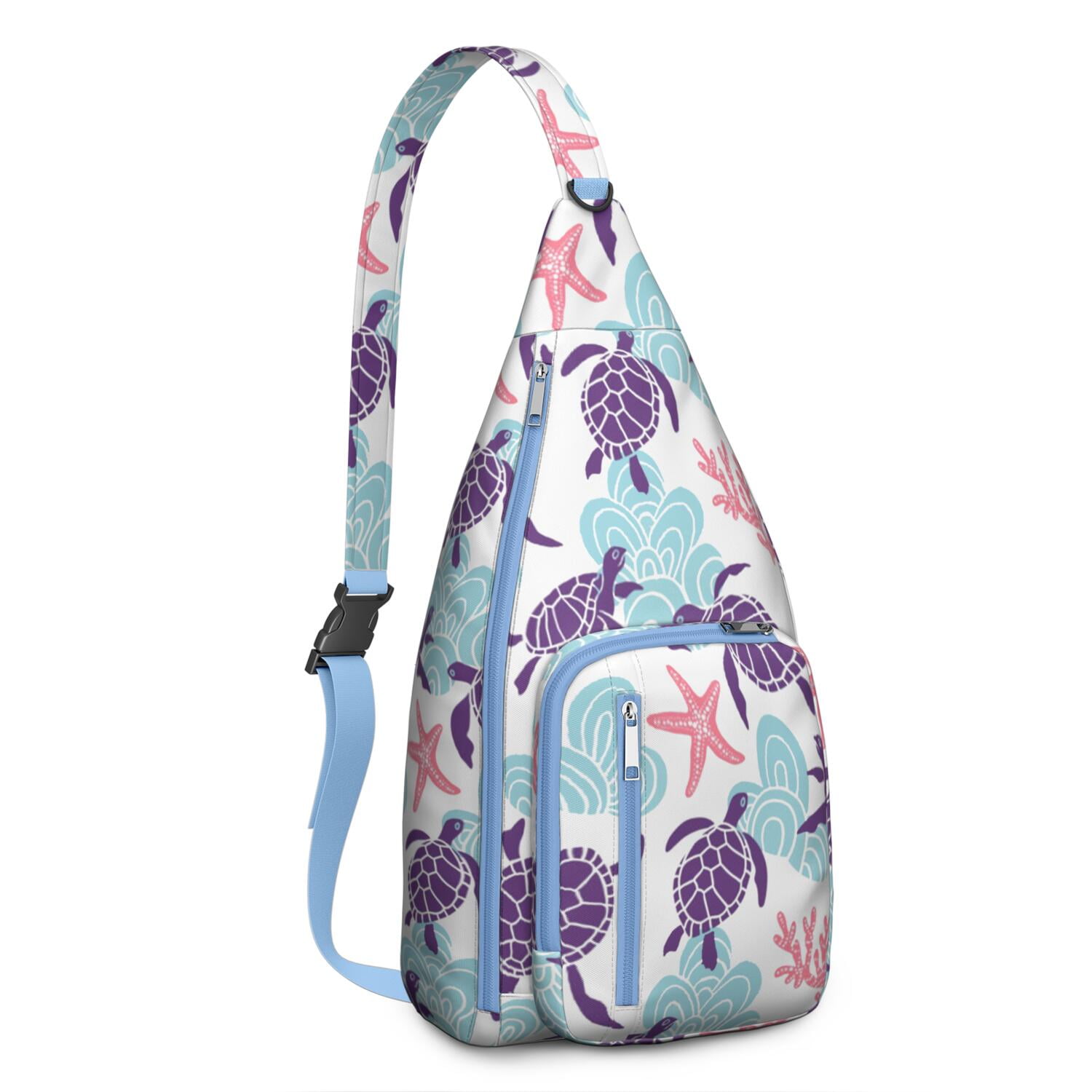 Sea Turtle Hiking Backpack – Boho Ocean Animal Daypack with Watercolor ...