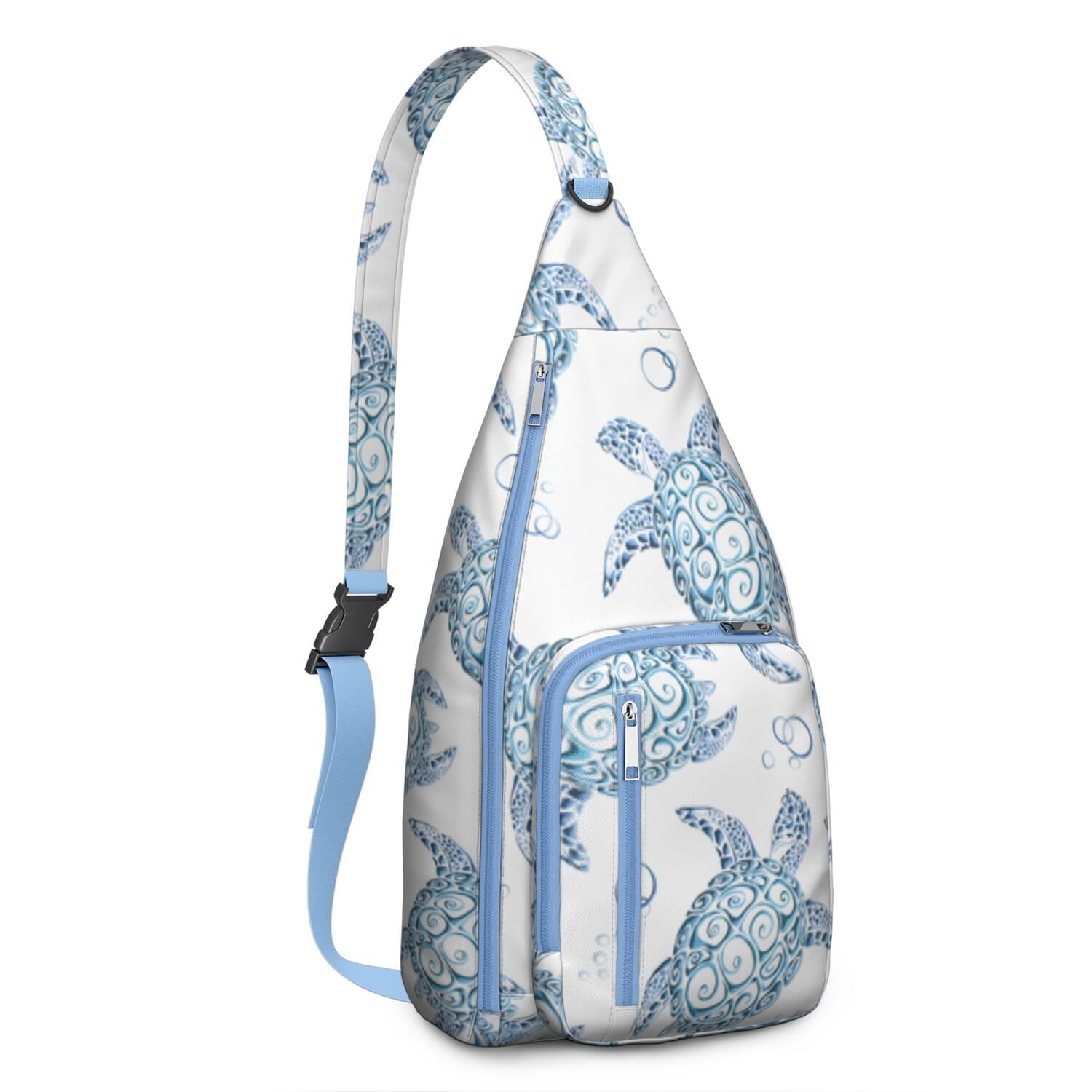 Sea Turtle Hiking Backpack – Boho Ocean Animal Daypack with Watercolor ...