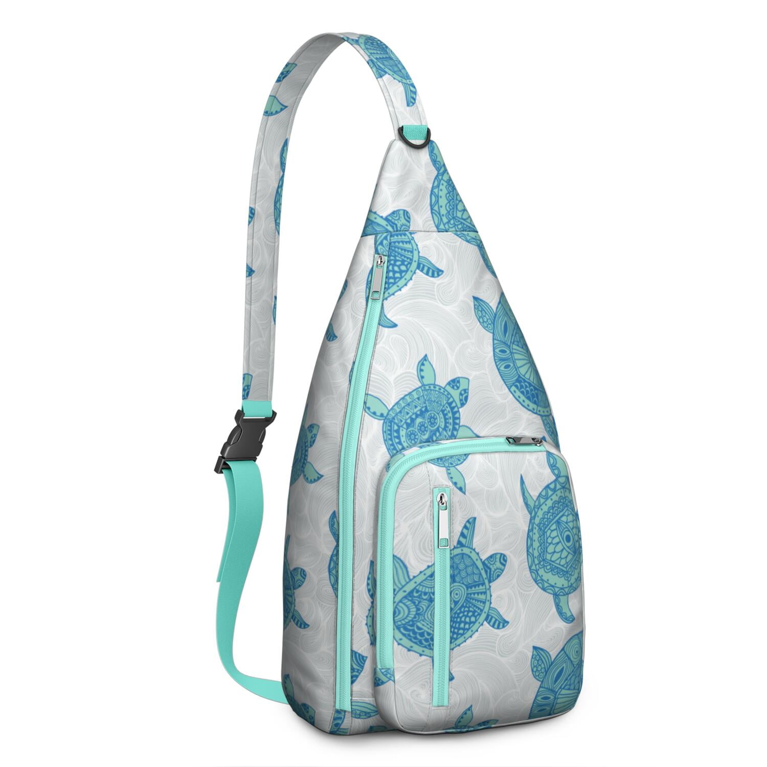 Sea Turtle Hiking Backpack – Boho Ocean Animal Daypack with Watercolor ...