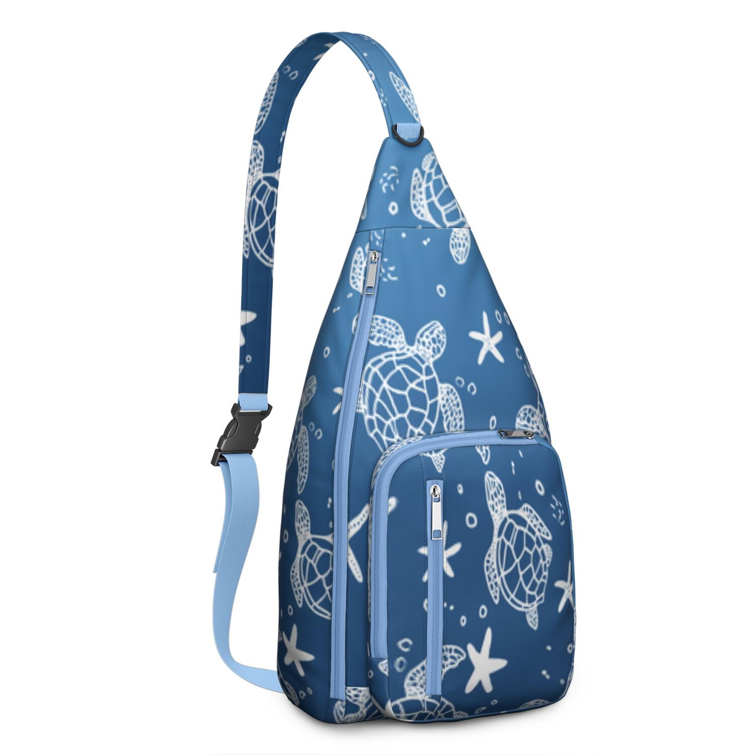 Sea Turtle Hiking Backpack – Boho Ocean Animal Daypack with Watercolor ...