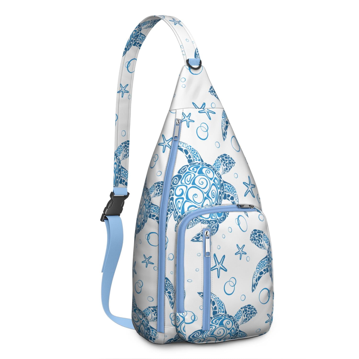 Sea Turtle Hiking Backpack – Boho Ocean Animal Daypack with Watercolor ...