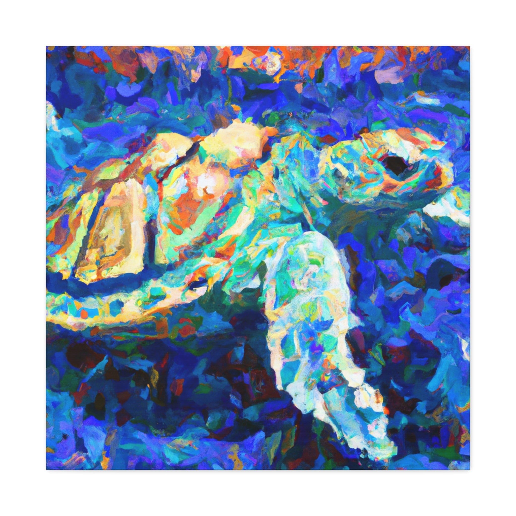 "Sea Turtle Impressionism" - Canvas - Walmart.com