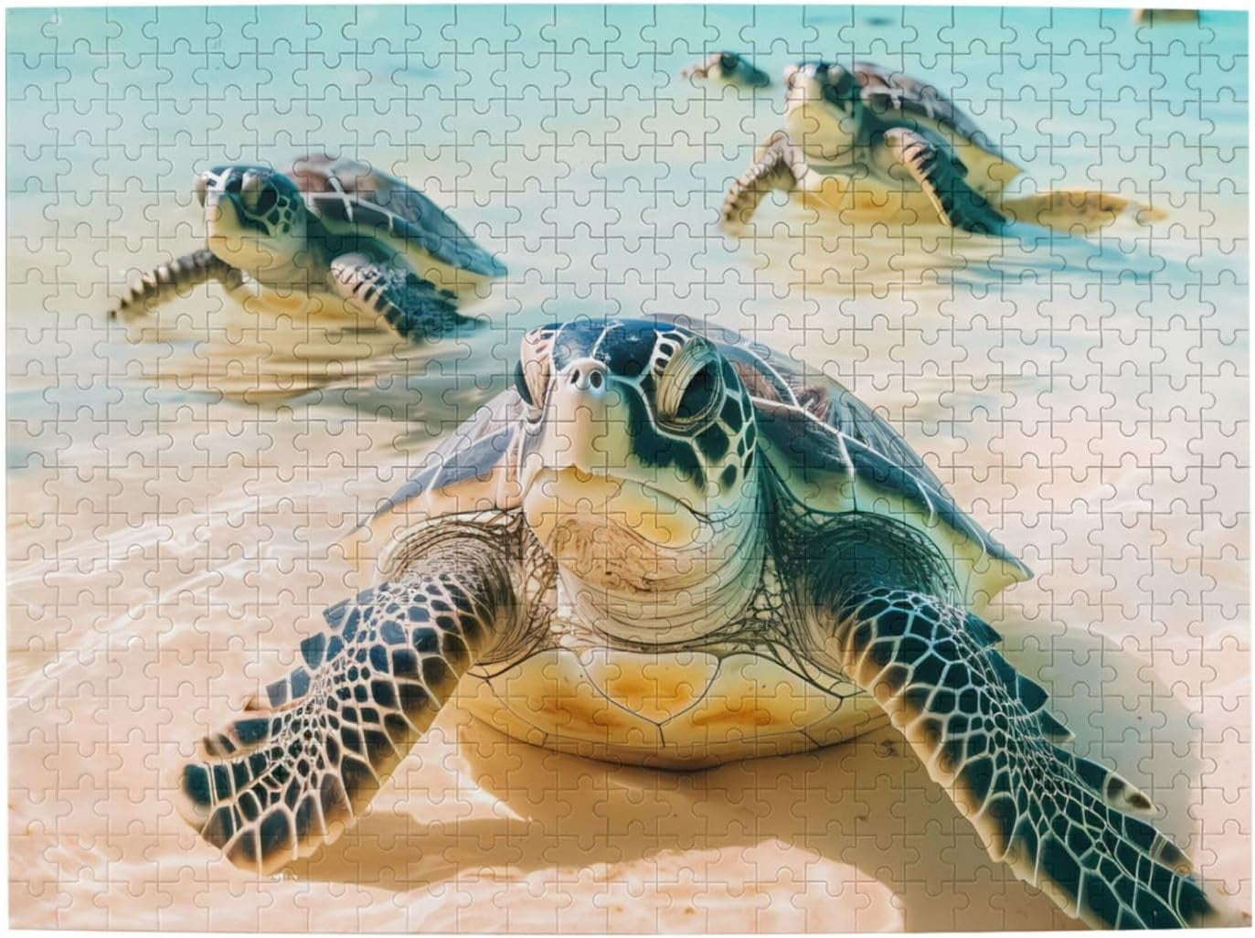 Sea Turtle Jigsaw Puzzles for Family Fun and Gift Giving 500 Pieces ...