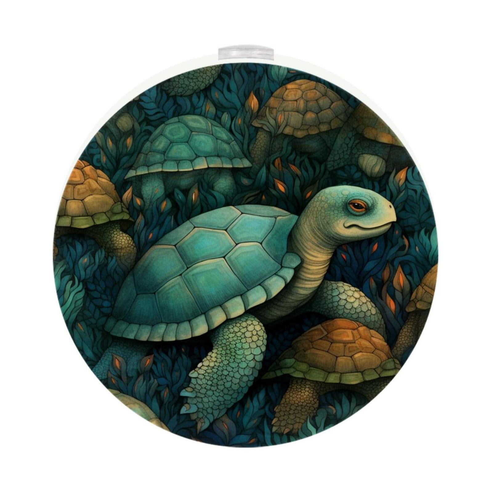 Sea Turtle LED Small Night Light - Set of 2, Inductive Light Control ...
