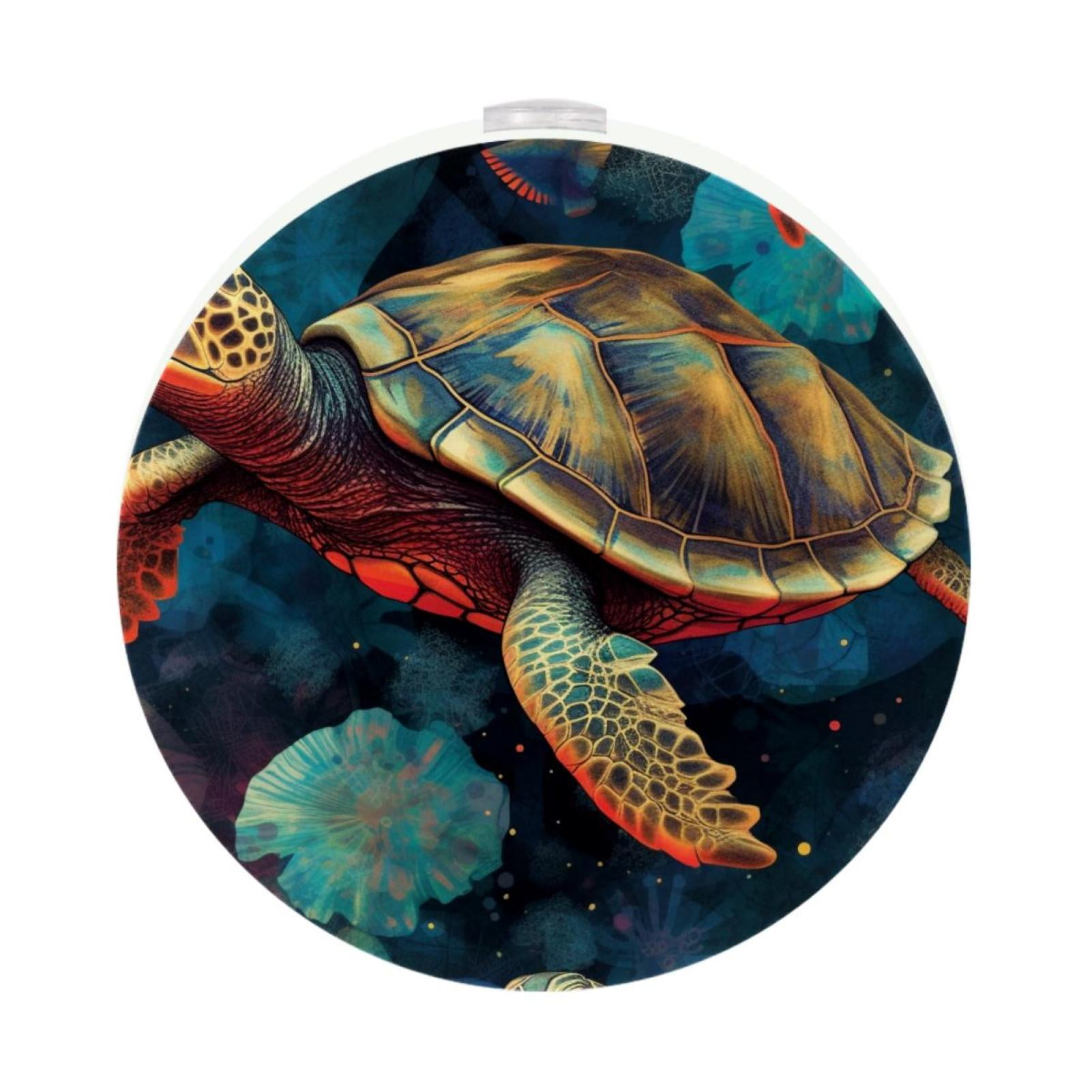 Sea Turtle LED Wall Light Night Lights for Room - Small LED Lights, Two ...