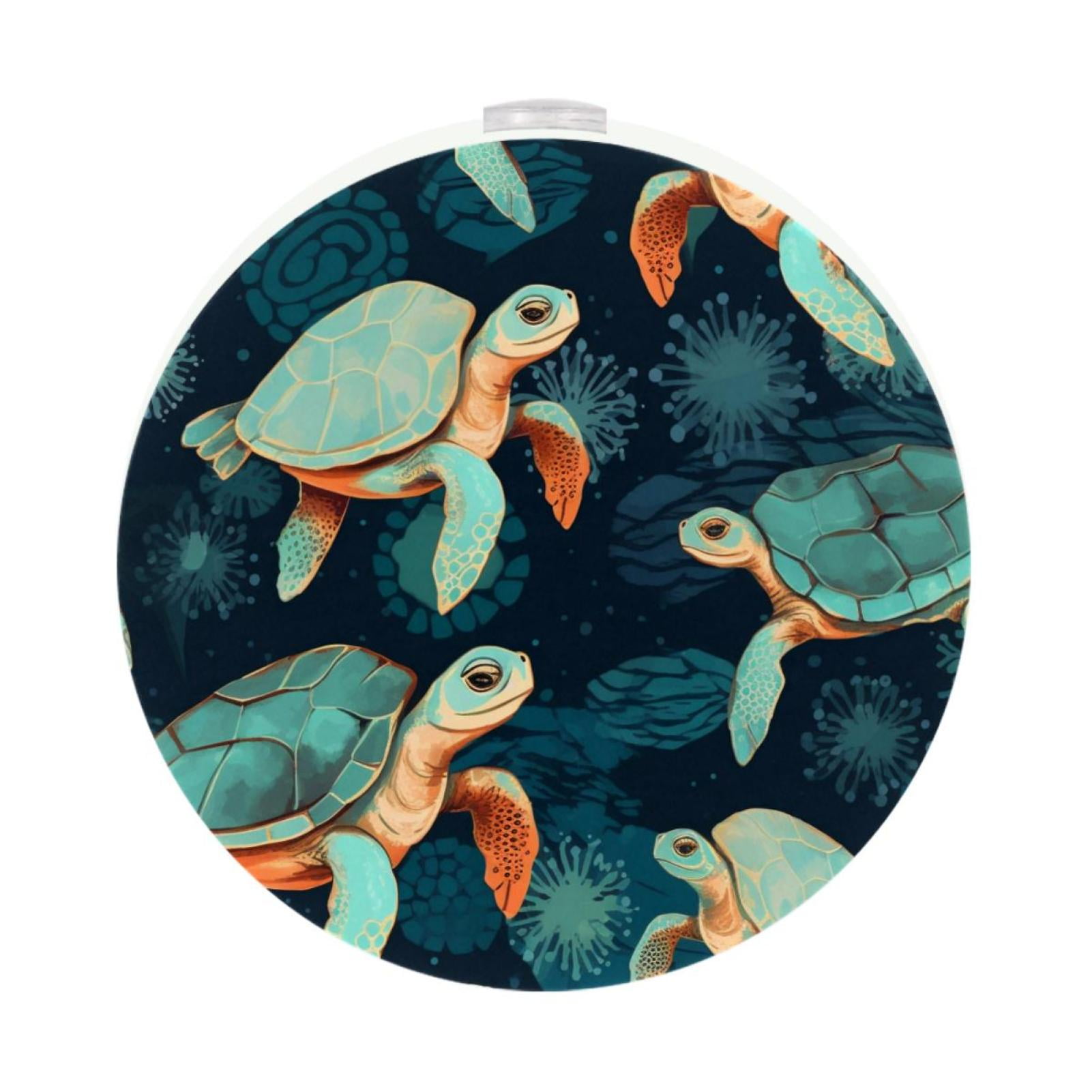 Sea Turtle LED Wall Night Light - Small LED Lights, Pack of 2 ...