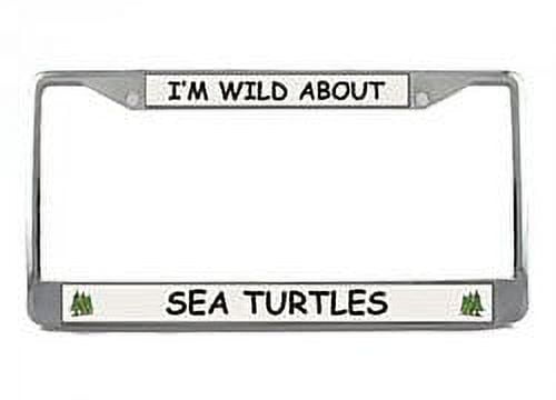 Sea Turtle License Plate Frame (Chrome) 5 Year Warranty - Walmart.com
