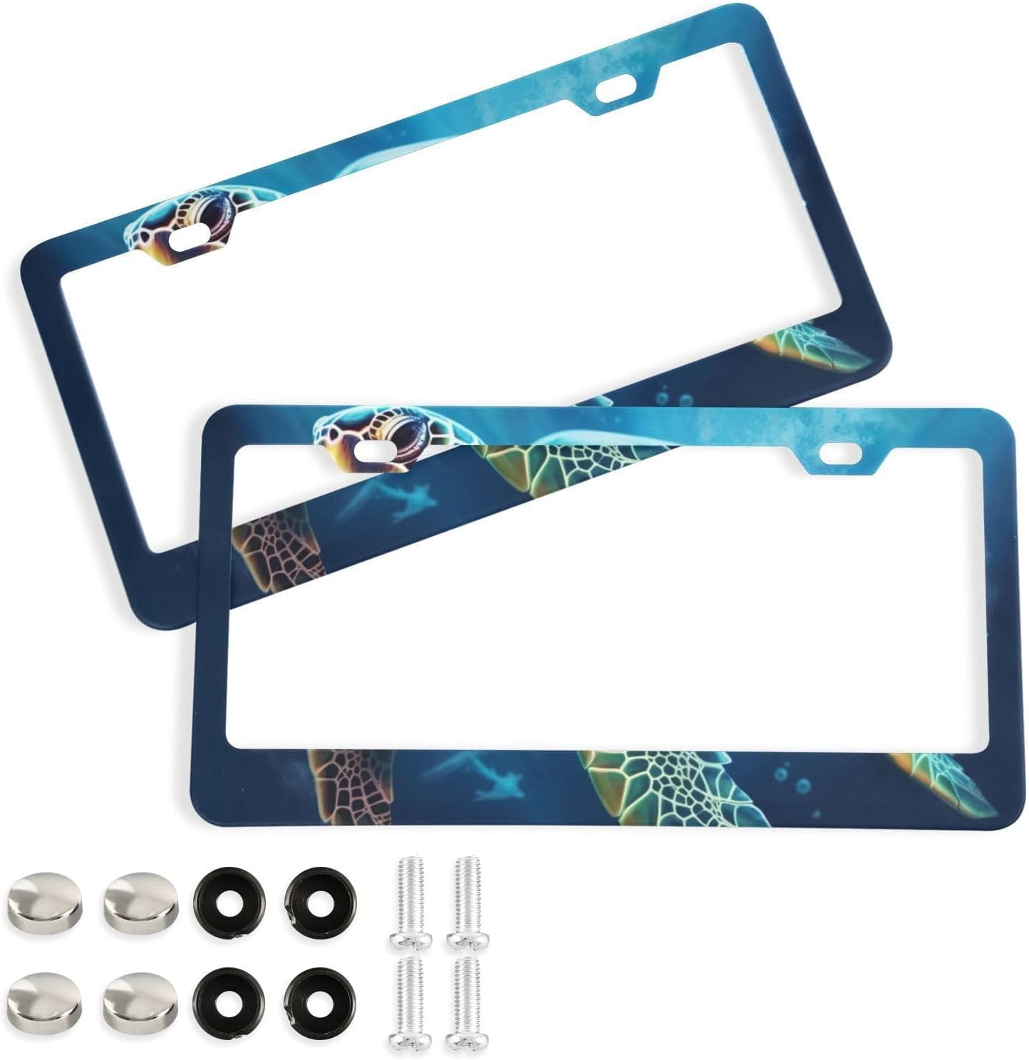 Sea Turtle License Plate Frames - Universal Aluminum License Plate ...