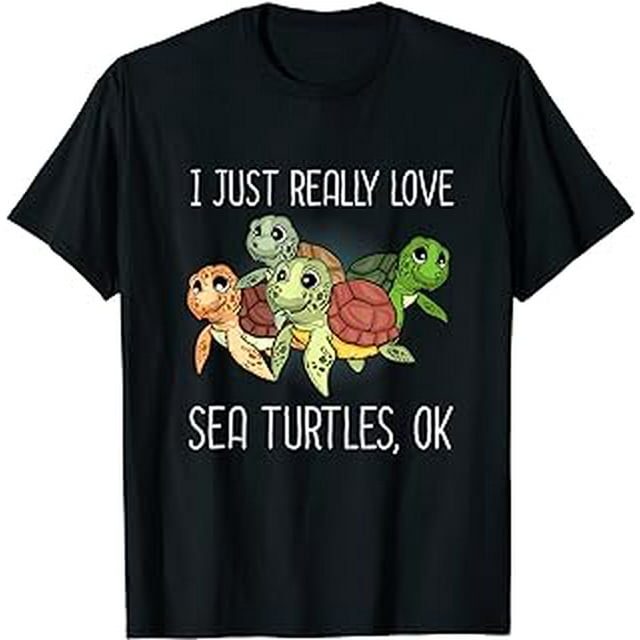 Sea Turtle Lover Kids Women Underwater Sea Turtles T-Shirt - Walmart.com