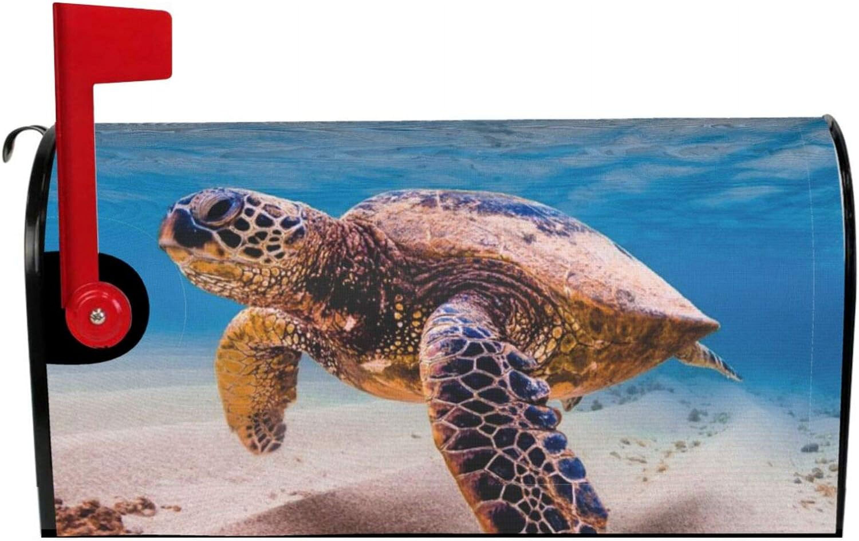 Sea Turtle Mailbox Cover Mailbox Wraps, Waterproof Mailbox Covers ...