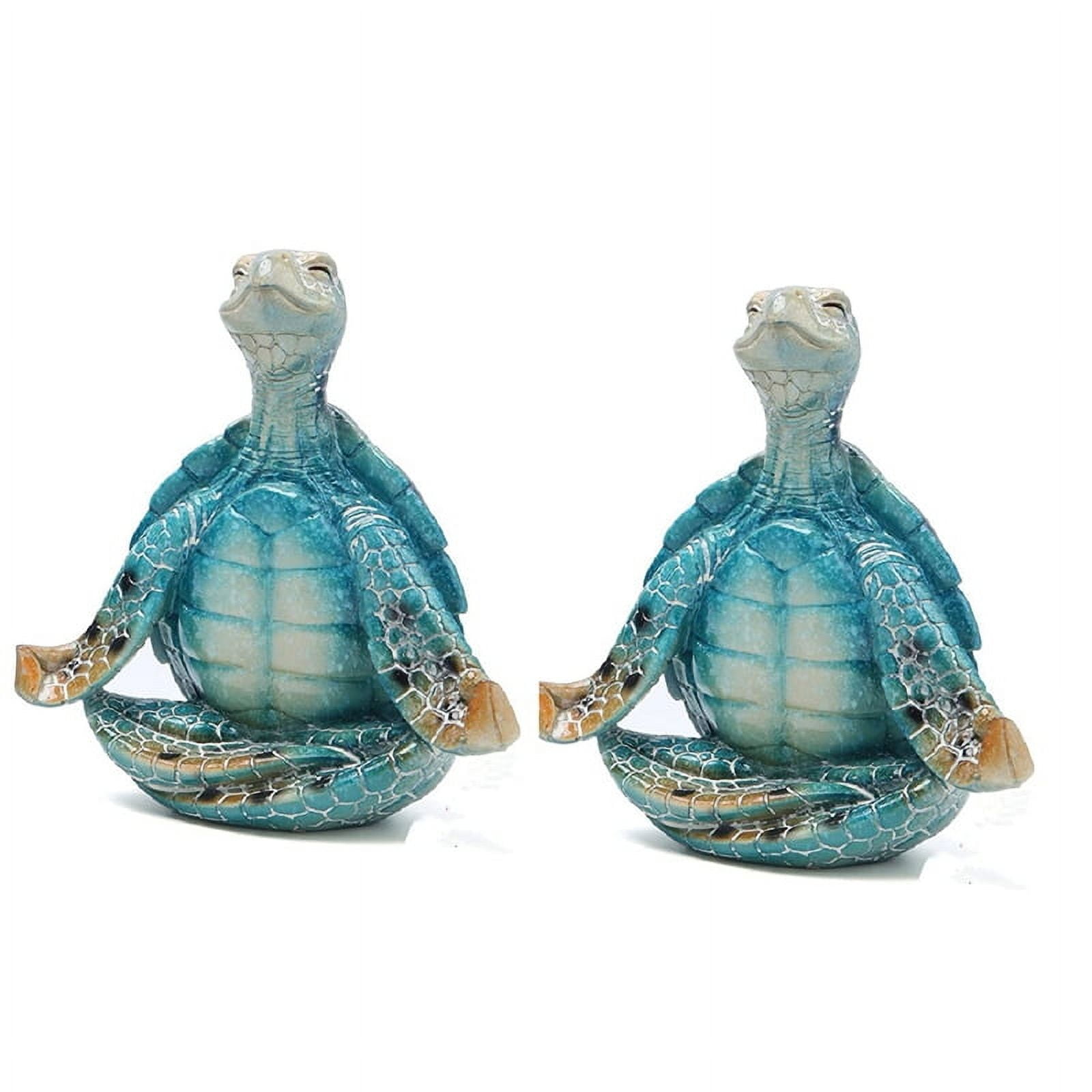 Sea Turtle Meditating Yoga Statues, for Office, Bedroom, Room, and ...